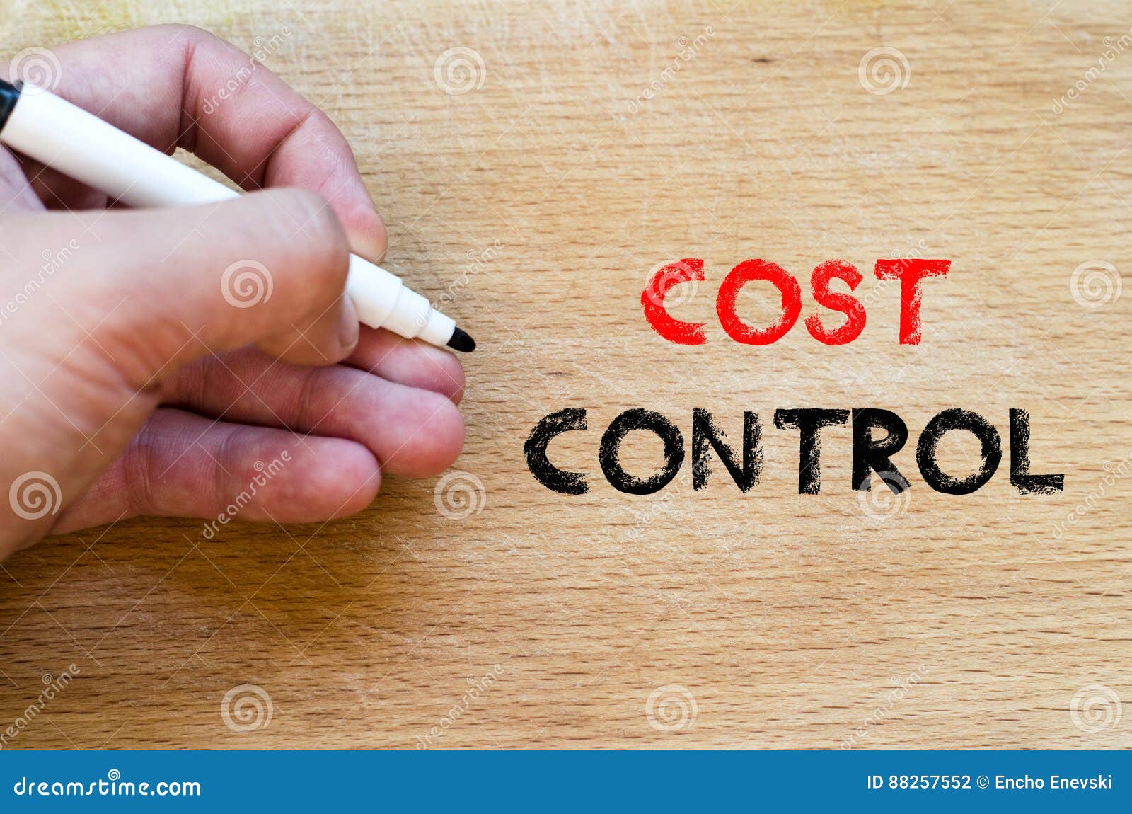 Cost control text concept stock photo. Image of process - 88257552