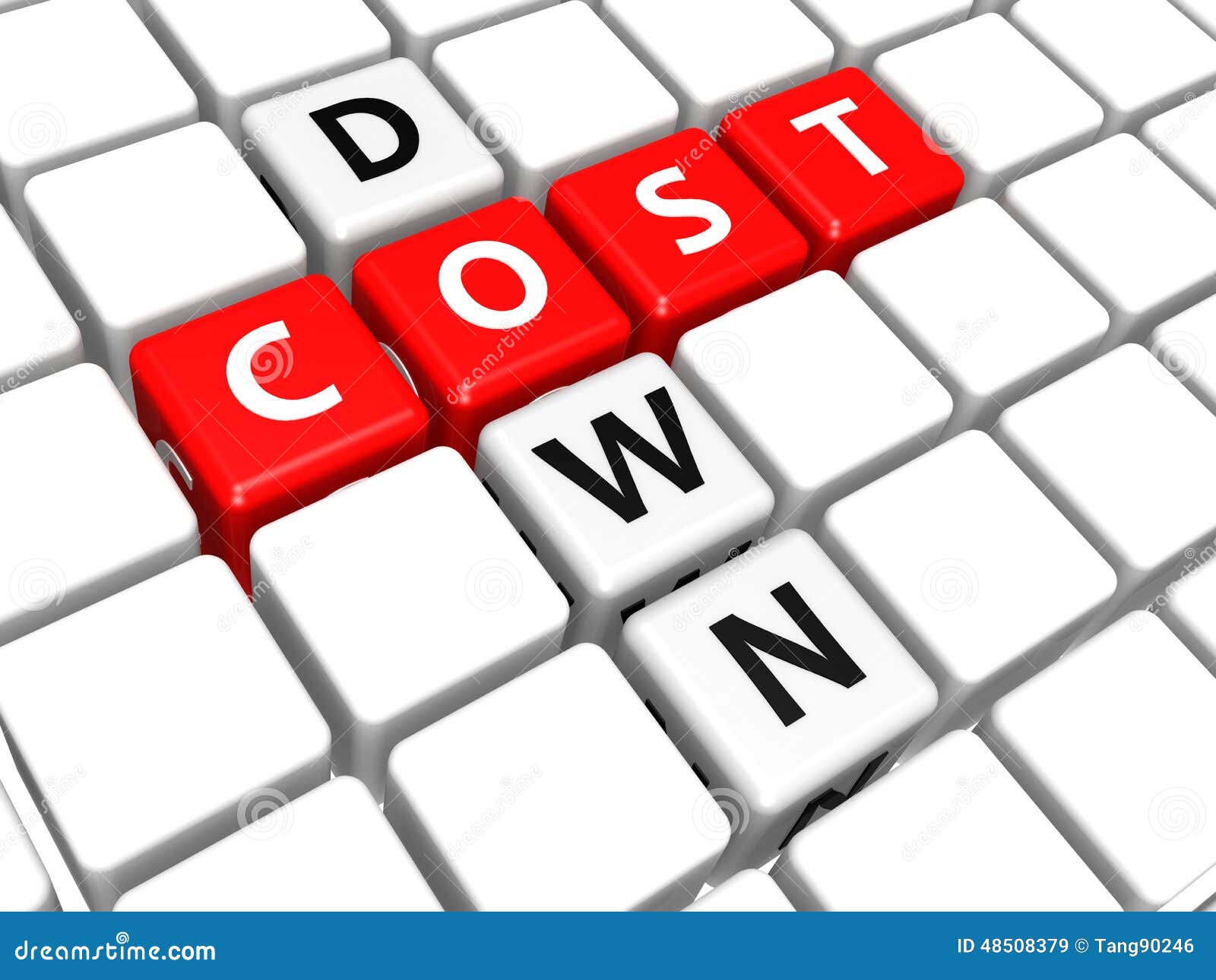 Cost down stock illustration. Illustration of money, index - 48508379