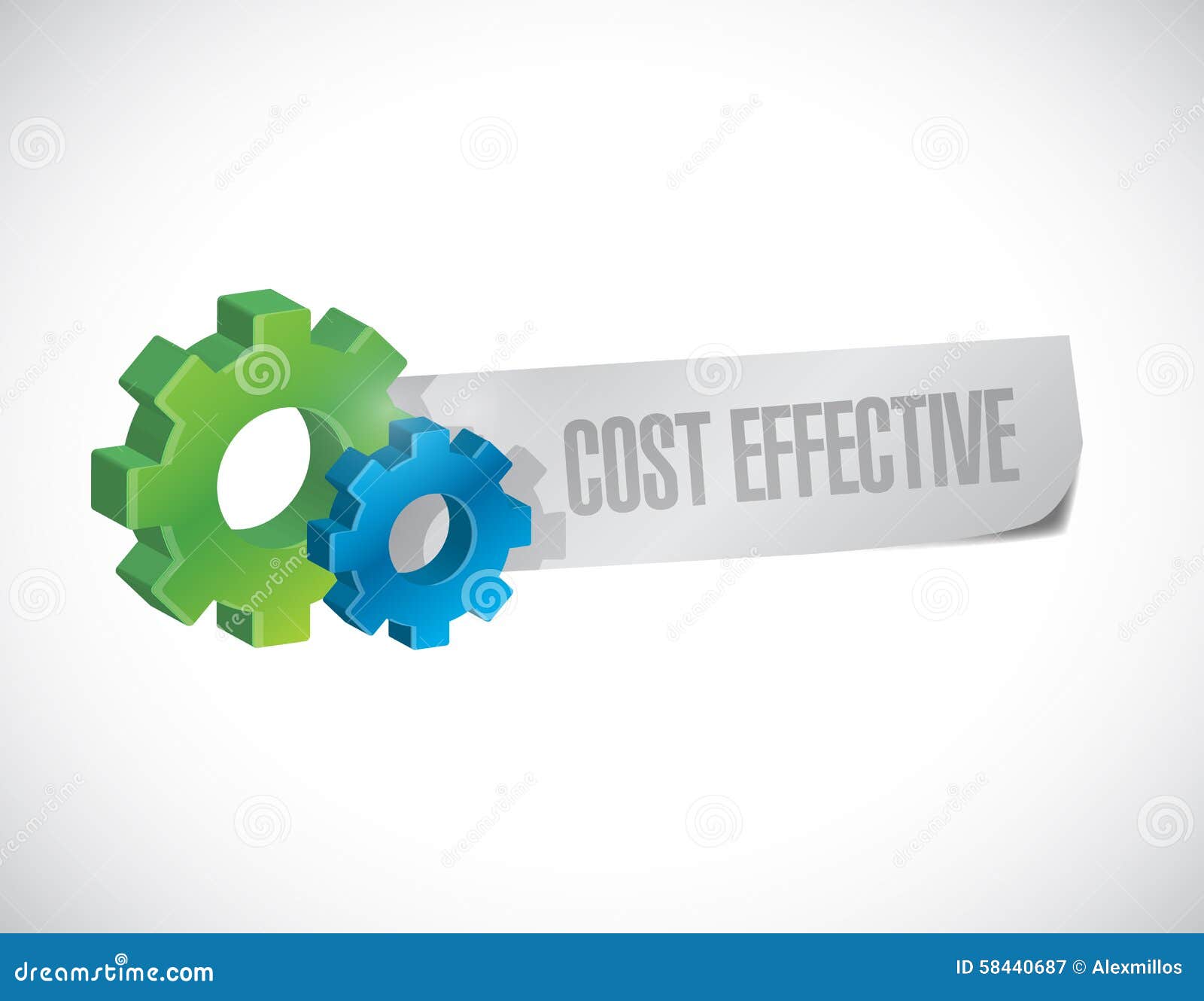 Cost Effective Gear Sign Concept Stock Illustration - Illustration of ...