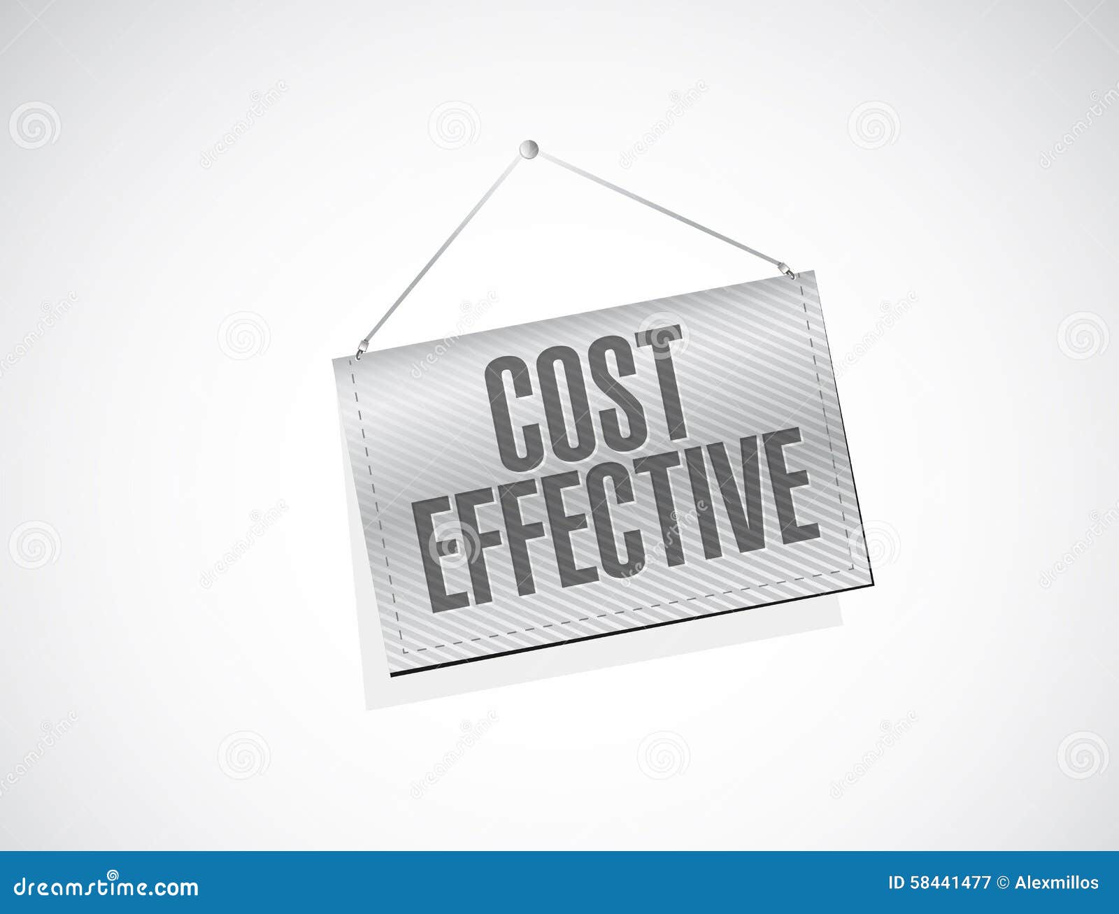 Cost Effective Hanging Sign Concept Stock Illustration - Illustration ...