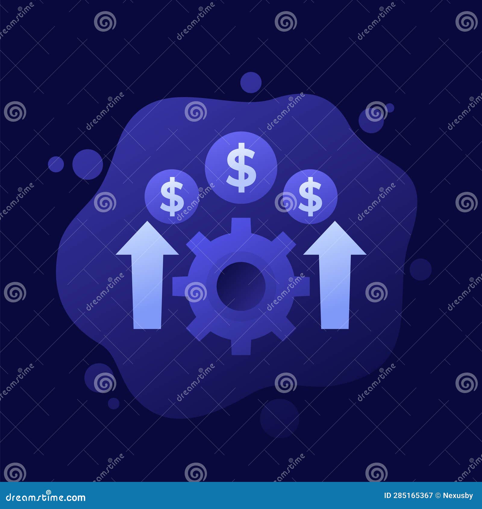 Cost Effective Icon, Financial Efficiency Vector Stock Vector ...