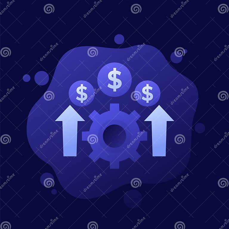 Cost Effective Icon, Financial Efficiency Vector Stock Vector ...