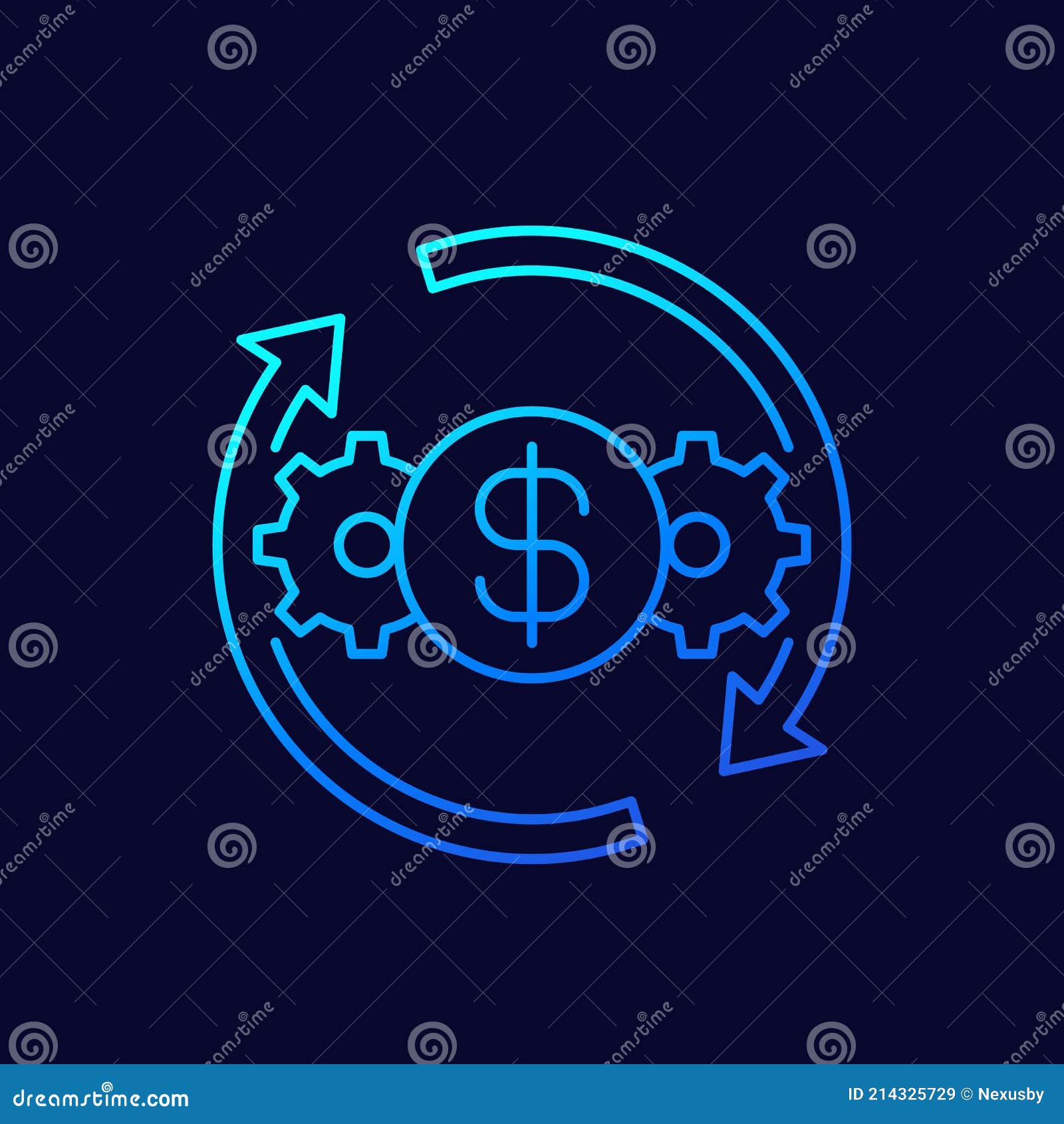 Cost Effective, Optimization and Efficiency Icon Stock Vector ... Cost Effective, Optimization and Efficiency Icon Stock Vector ...