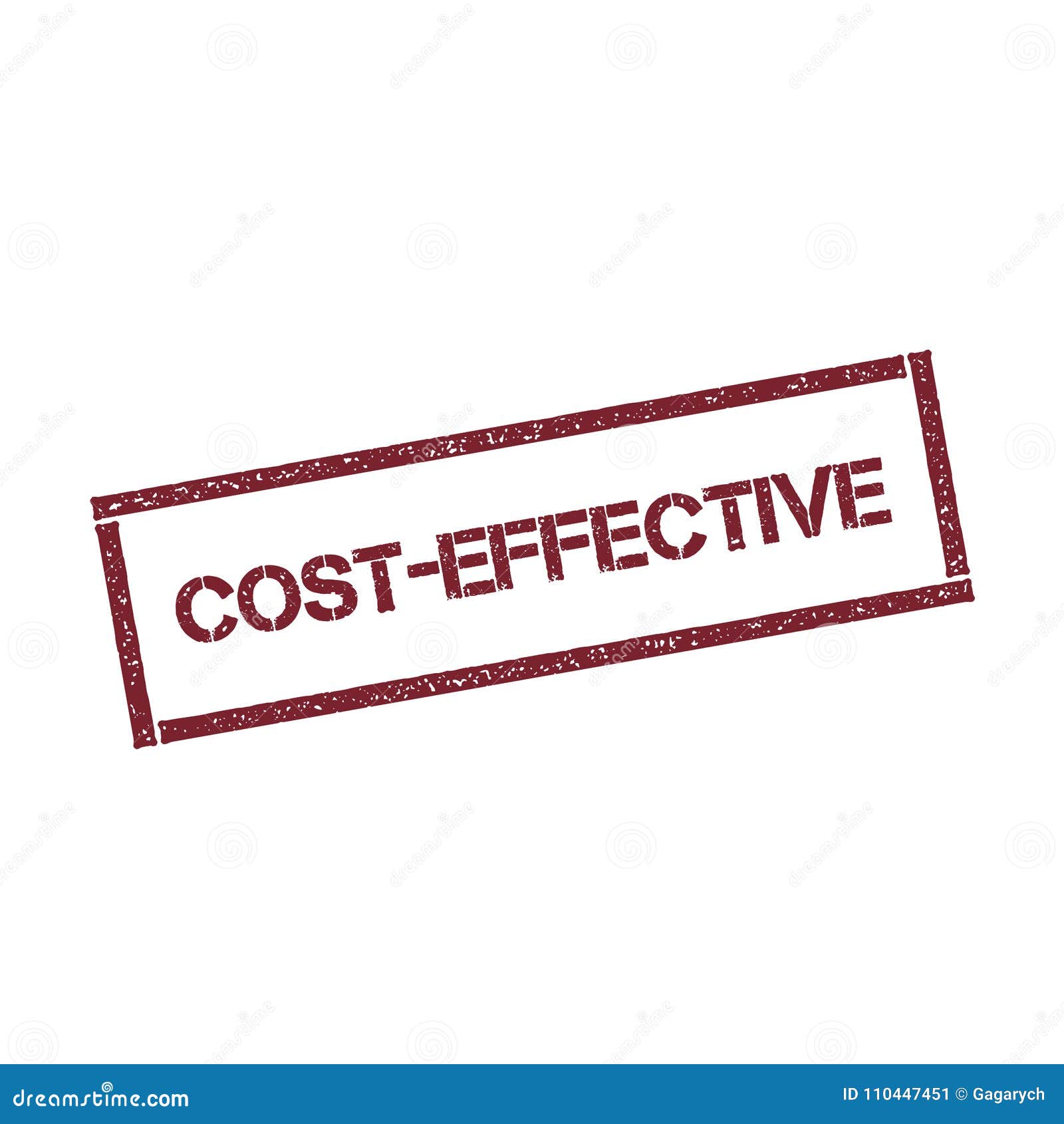 Cost-effective Rectangular Stamp. Stock Vector - Illustration of ...