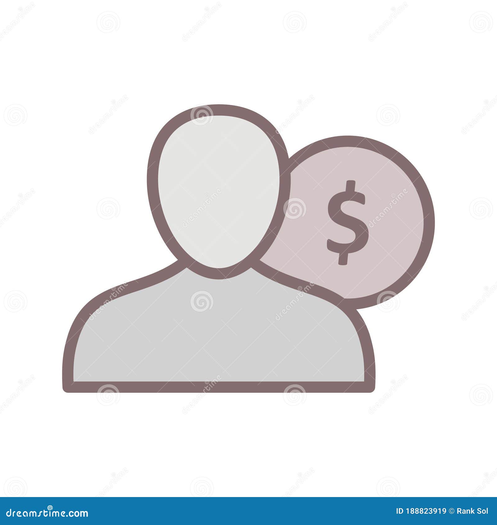 Cost of Labor Fill Vector Icon Which Can Easily Modify or Edit Stock ...