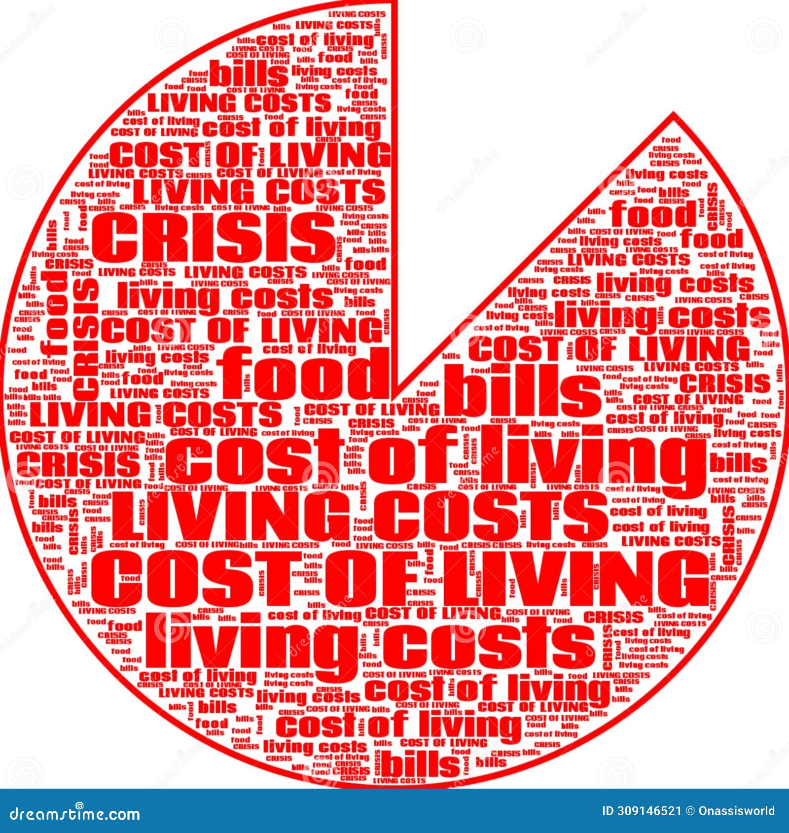 Cost Of Living Crisis Text Header Background Illustrations Stock