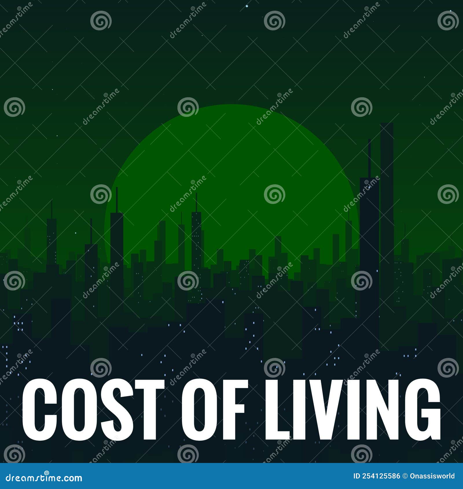 Living - 3D Text Illustration - Words With Colored Lines Tilde And ...