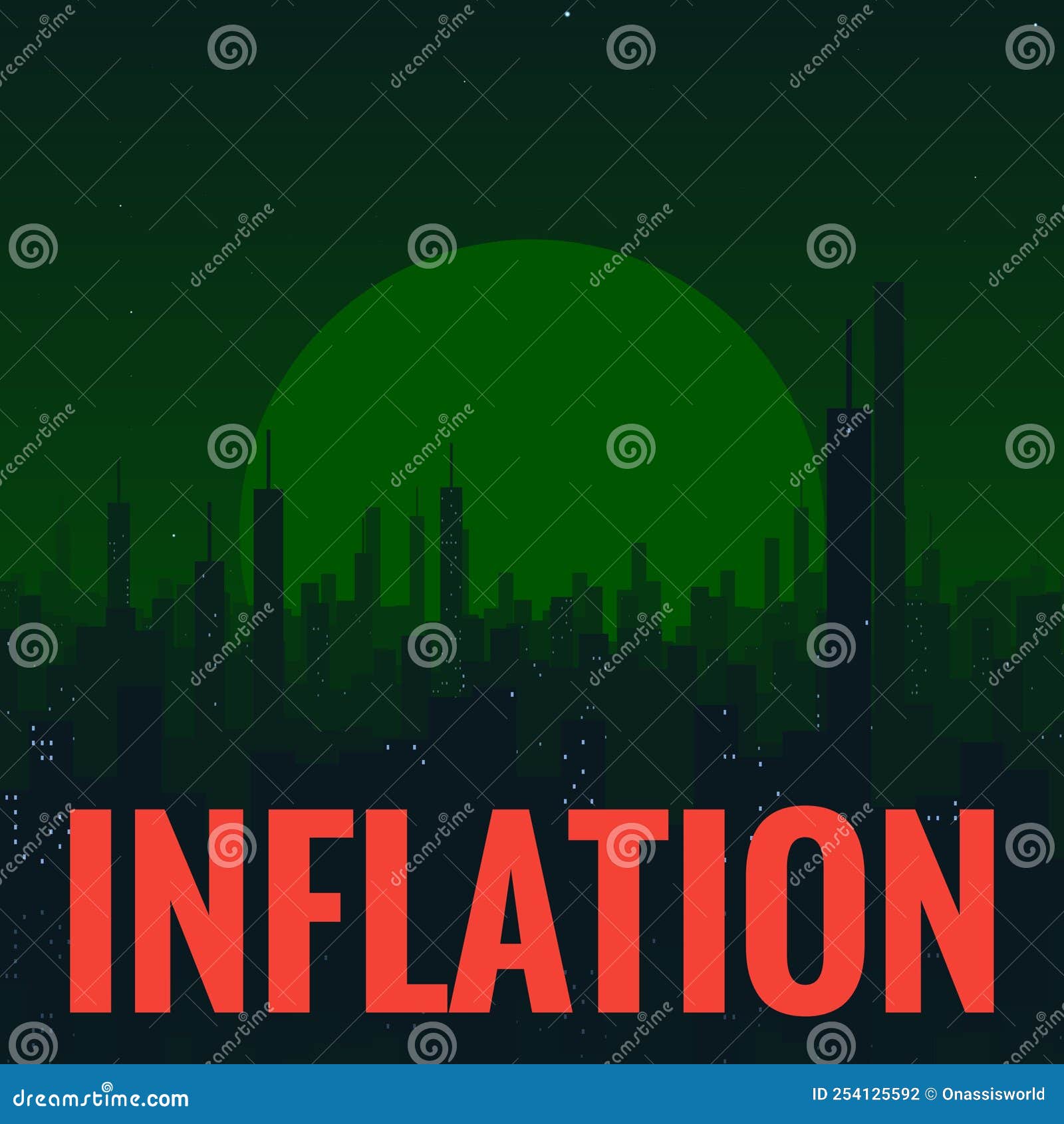 Inflation Text Header Background Illustration Stock Illustration ...
