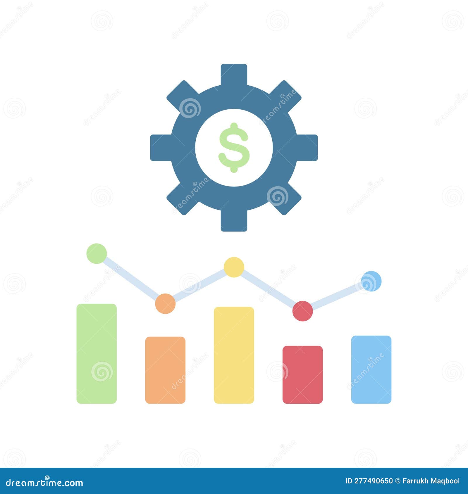 Cost Management Icon Vector Image. Stock Vector - Illustration of money ...