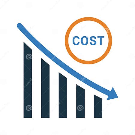 Cost Minimization icon stock illustration. Illustration of style ...