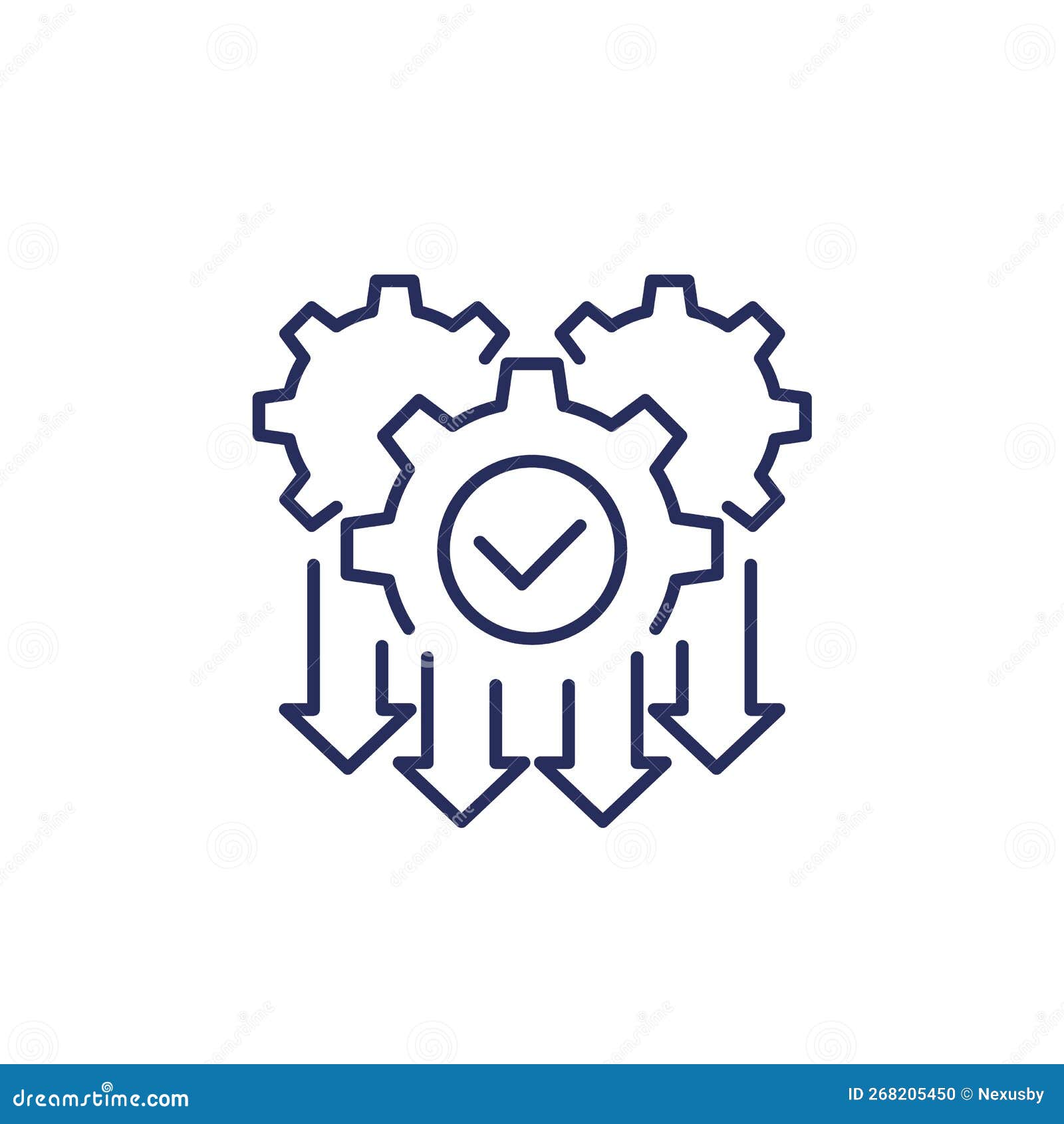 Cost Optimization and Efficiency Line Icon, Vector Stock Vector ...