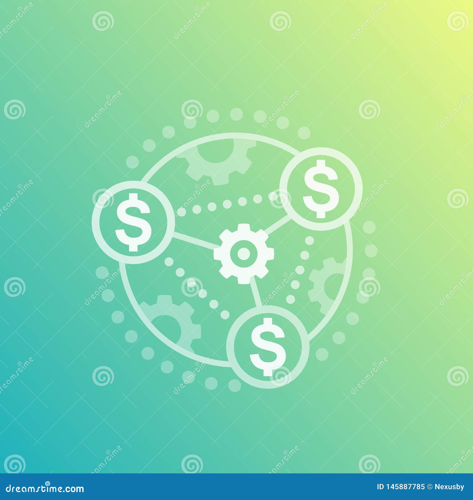 Cost Optimization, Efficiency Icon With Euro Vector Illustration ... Cost Optimization, Efficiency Icon With Euro Vector Illustration ...