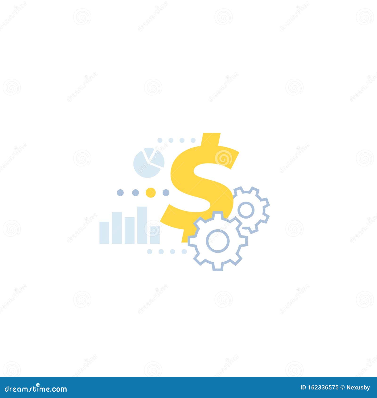 Cost Optimization, Financial Icon in Flat Style Stock Vector ...