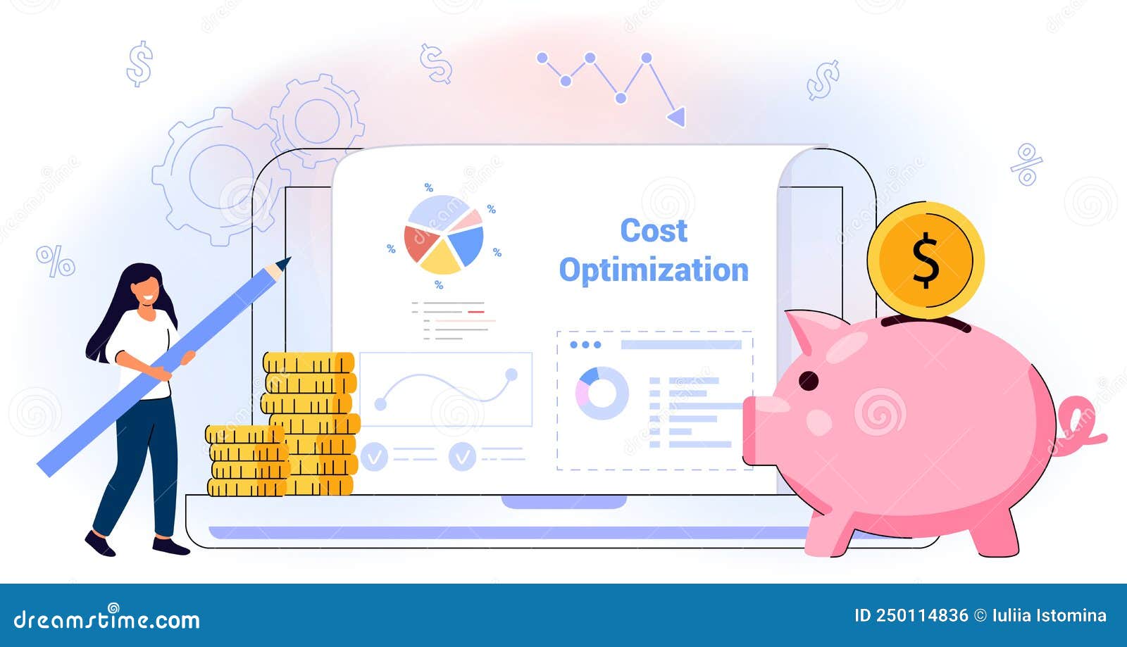 Cost Optimization Idea Balance Costs Reduction Strategy Concept Stock ...