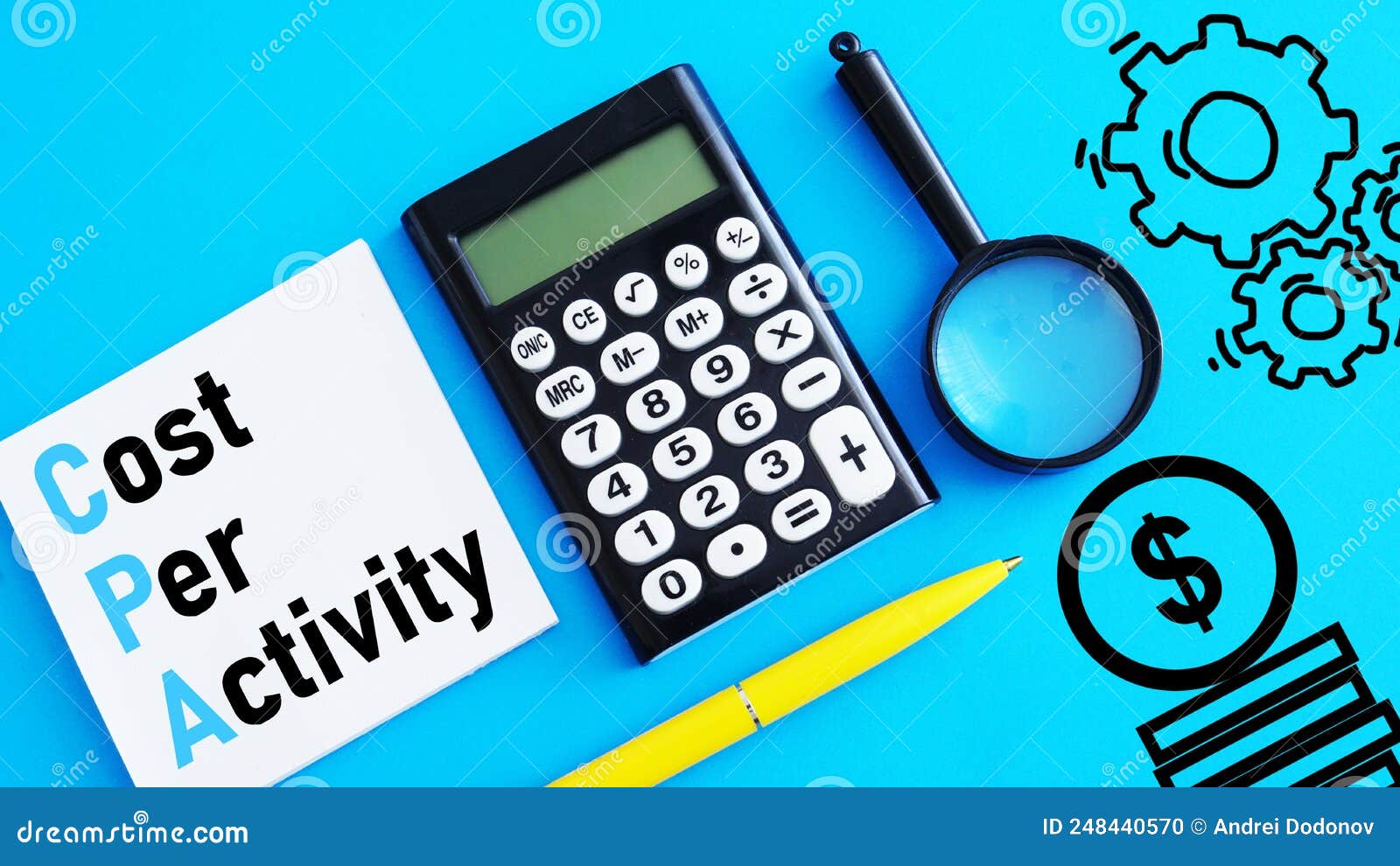 Cost Per Activity CPA is Shown Using the Text Stock Photo - Image of ...