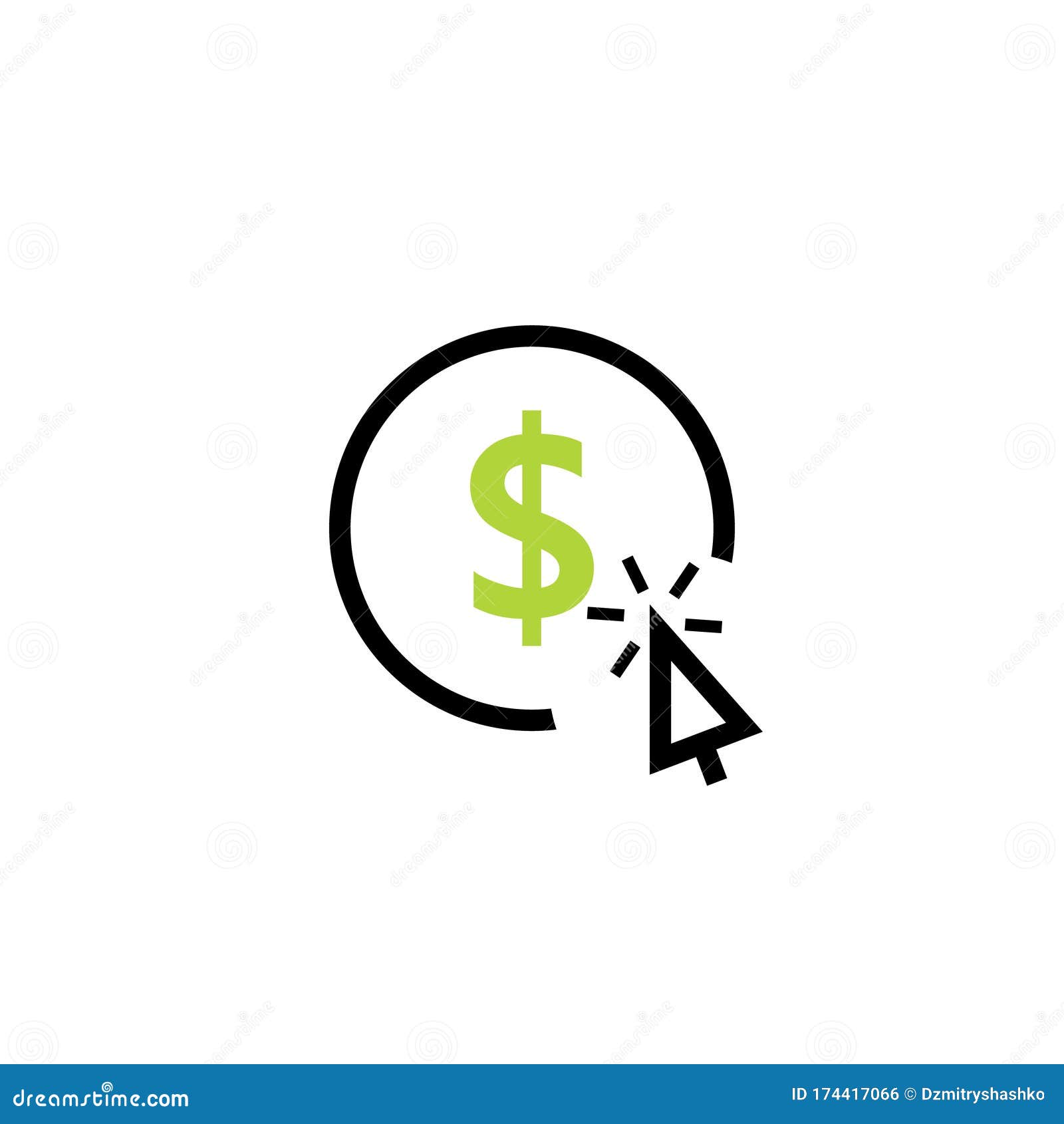 Cost per click icon stock vector. Illustration of customers - 174417066