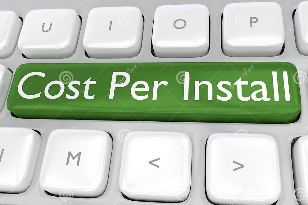 Cost Per Install CPI Concept Stock Illustration - Illustration of ...