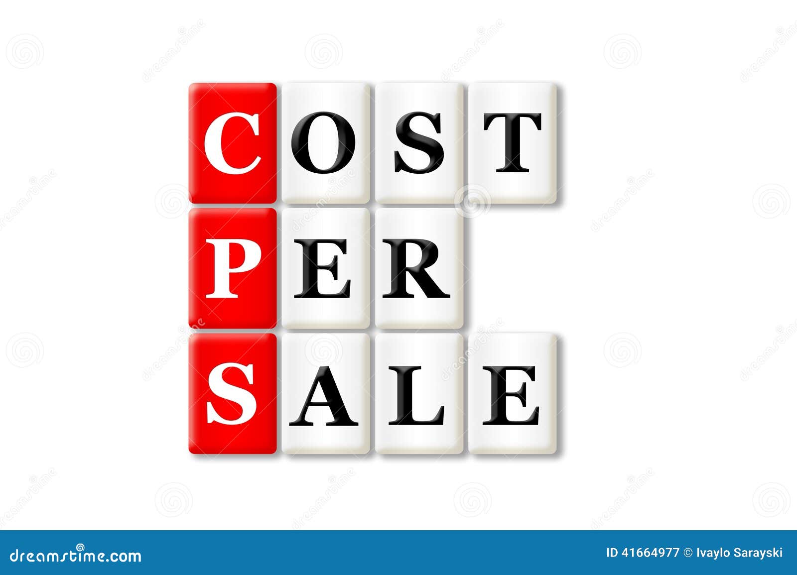 Cost per sale stock illustration. Illustration of management - 41664977