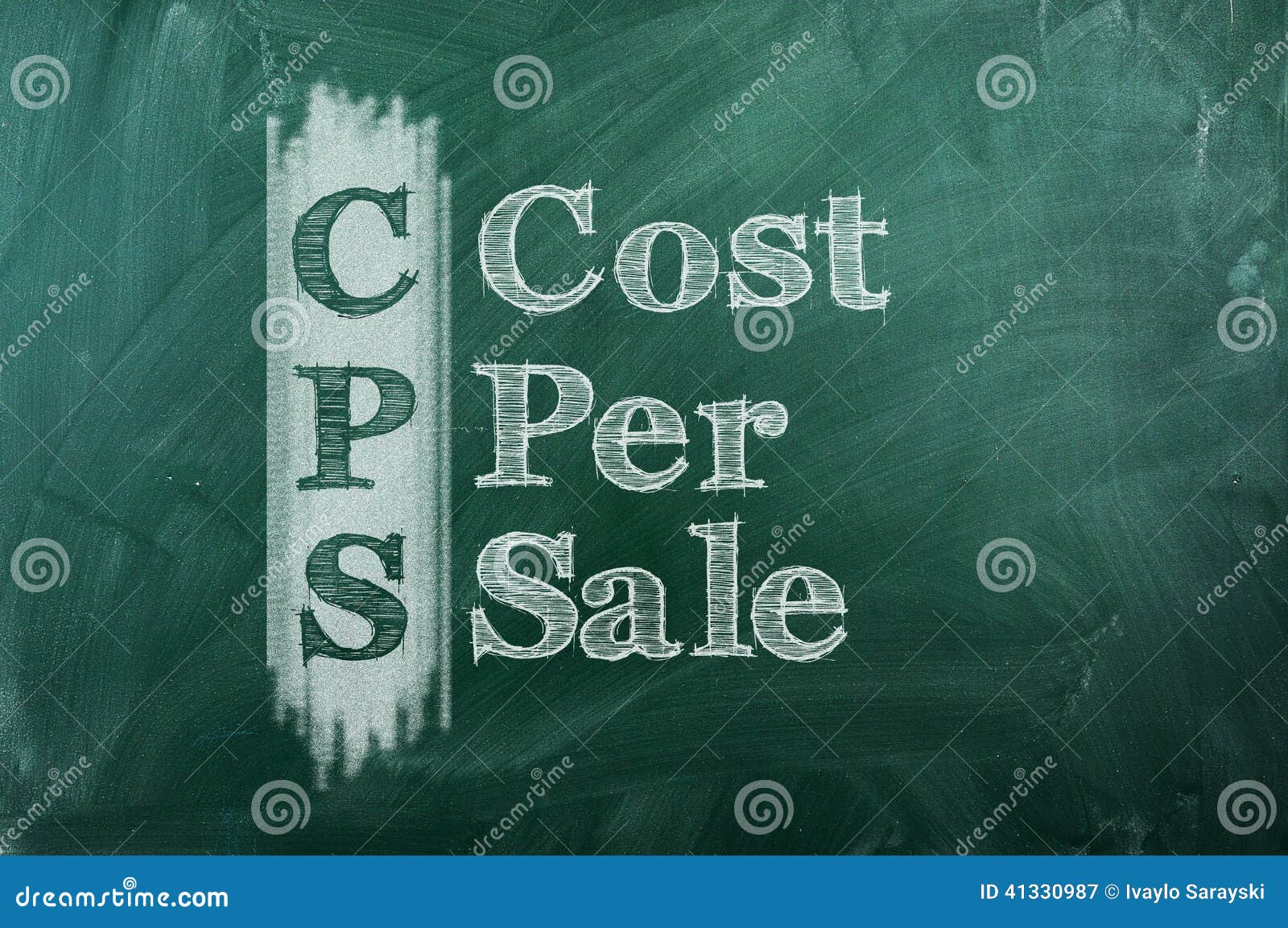 Cost Per Sale stock illustration. Illustration of concept - 41330987
