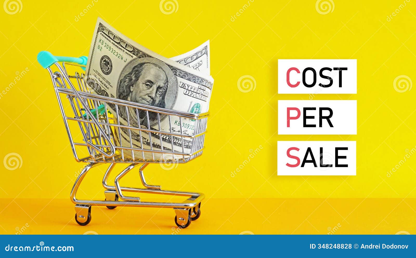 Cost Per Sale CPS is Shown Using the Text Stock Photo - Image of ...