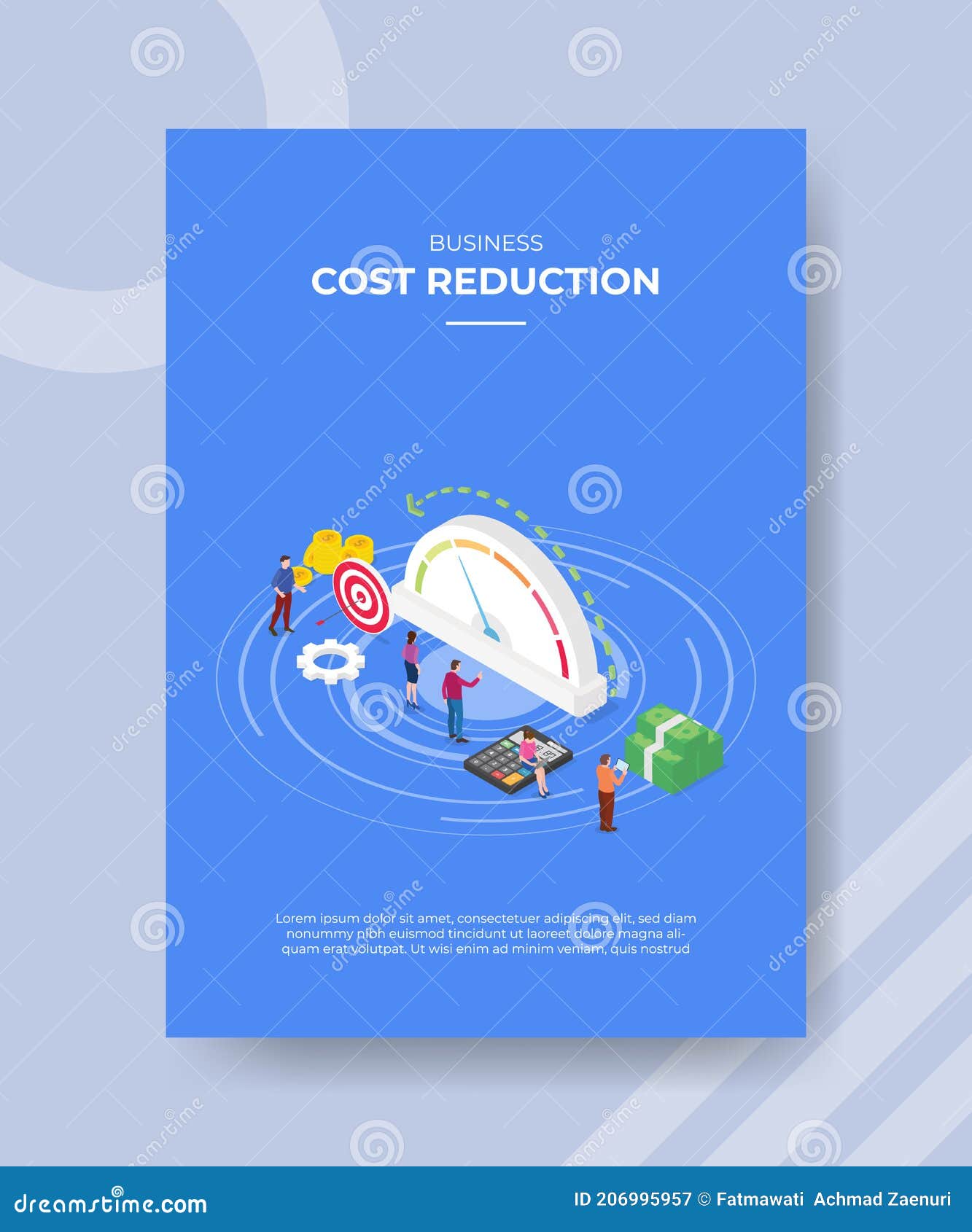 Cost Reduction Concept for Template Banner and Flyer for Printing with ...