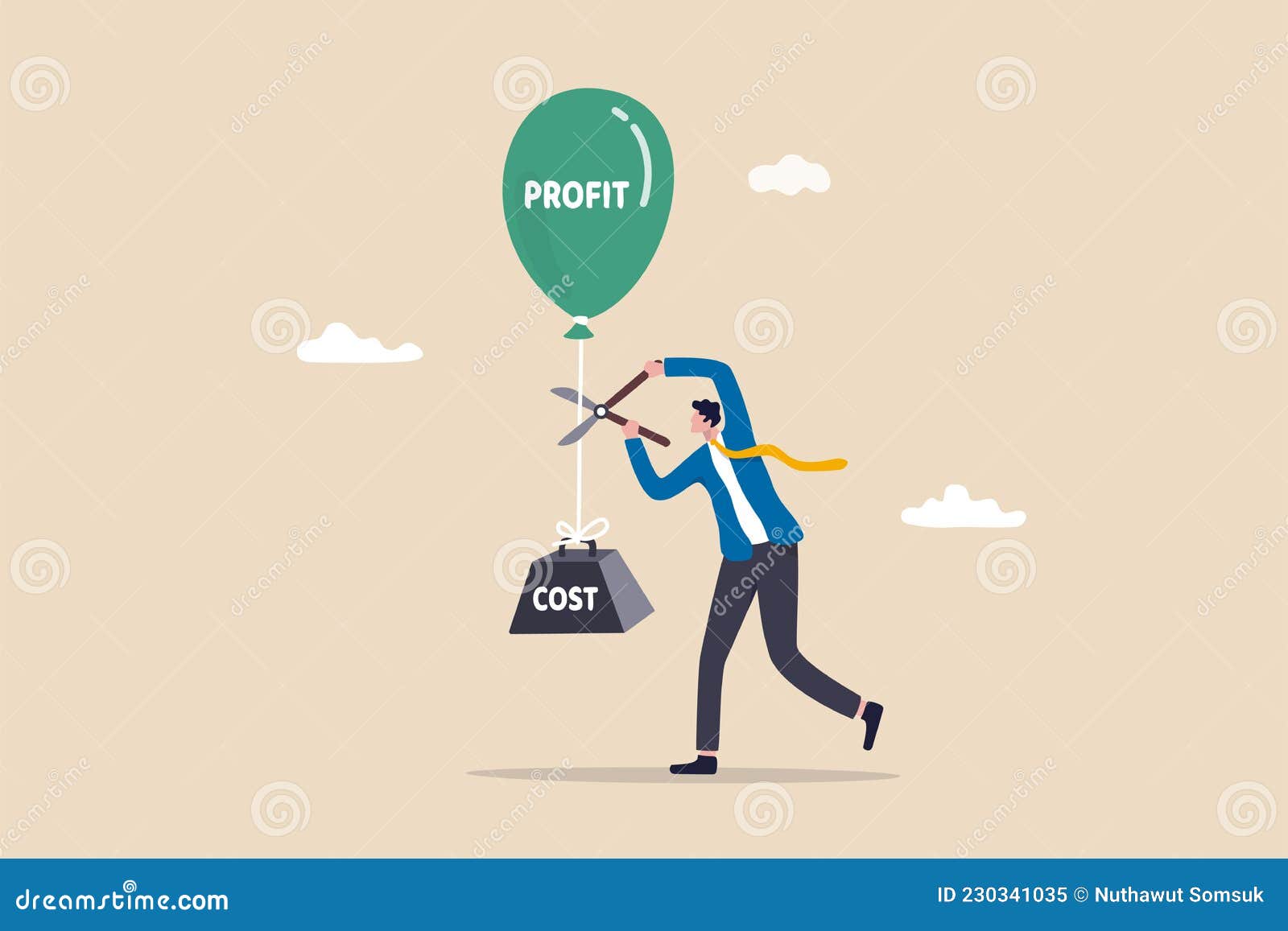 3D Profit Decrease Background Stock Photography | CartoonDealer.com #63364886