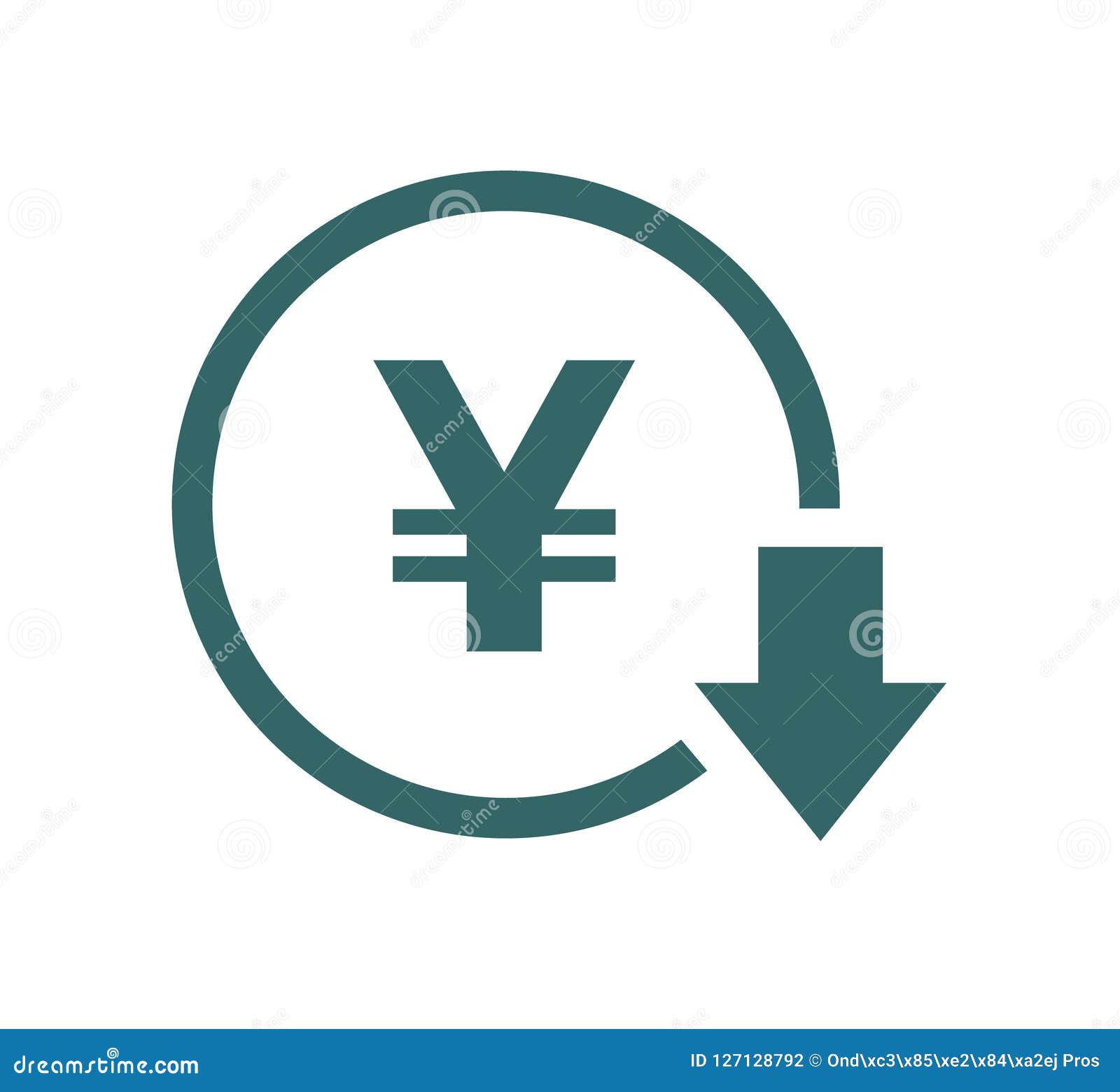 Cost Reduction- Decrease Icon. Vector Symbol Image Isolated on ...