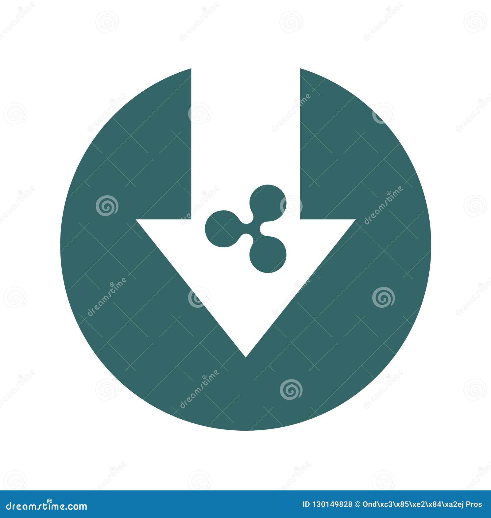 Cost Reduction Decrease Icon Vector Symbol Image Isolated On