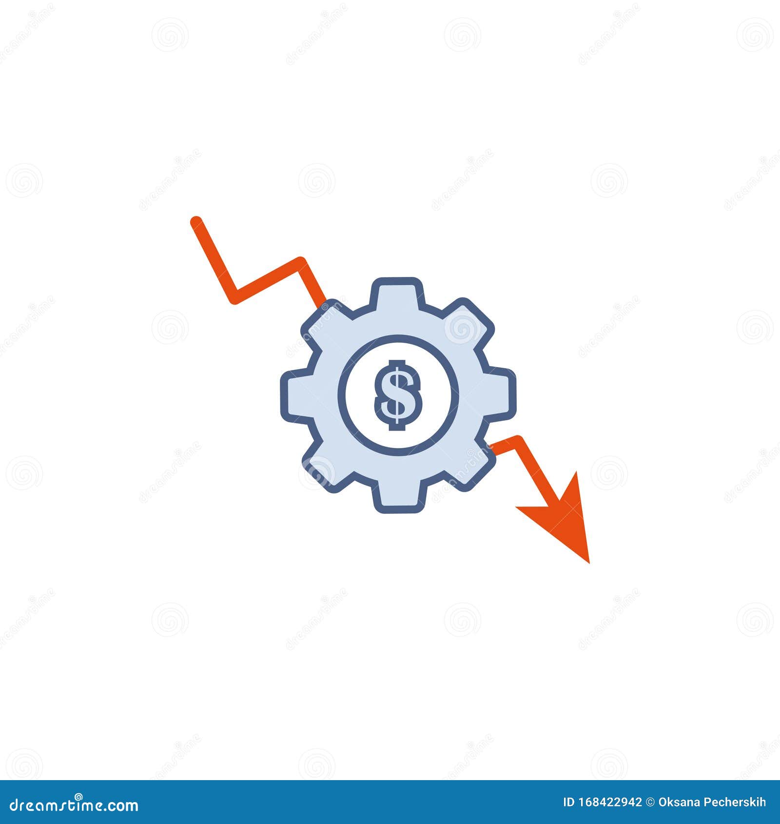 Cost Reduction Vector Icon on White Isolated Background Stock Vector ... Cost Reduction Vector Icon on White Isolated Background Stock Vector ...
