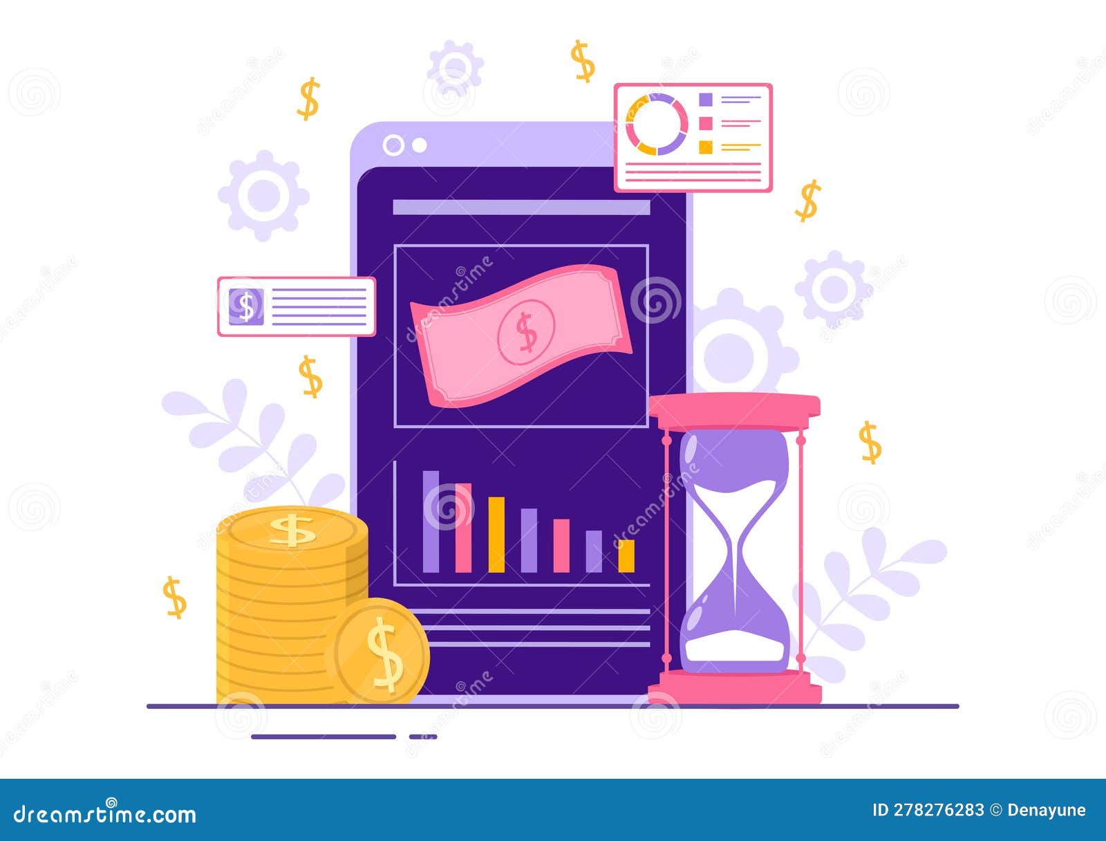 Cost Reduction Vector Illustration with Decrease, Price Minimising or ...