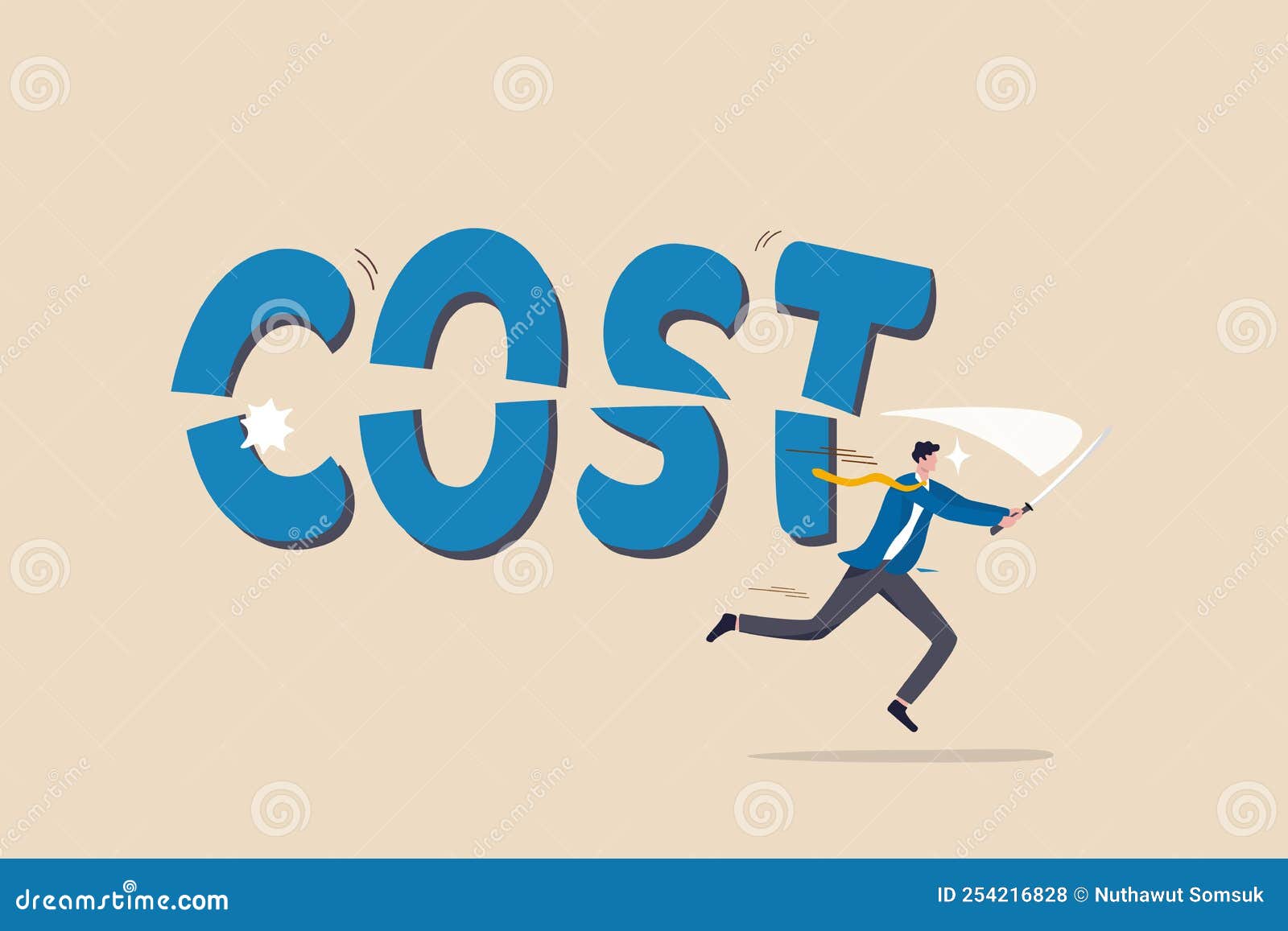 Cost Saving Idea, Cost Reduction or Decrease Expense, Financial or Accounting Optimization ...