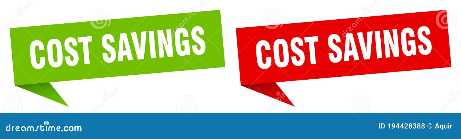 Cost Savings Banner. Cost Savings Speech Bubble Label Set. Vector ...