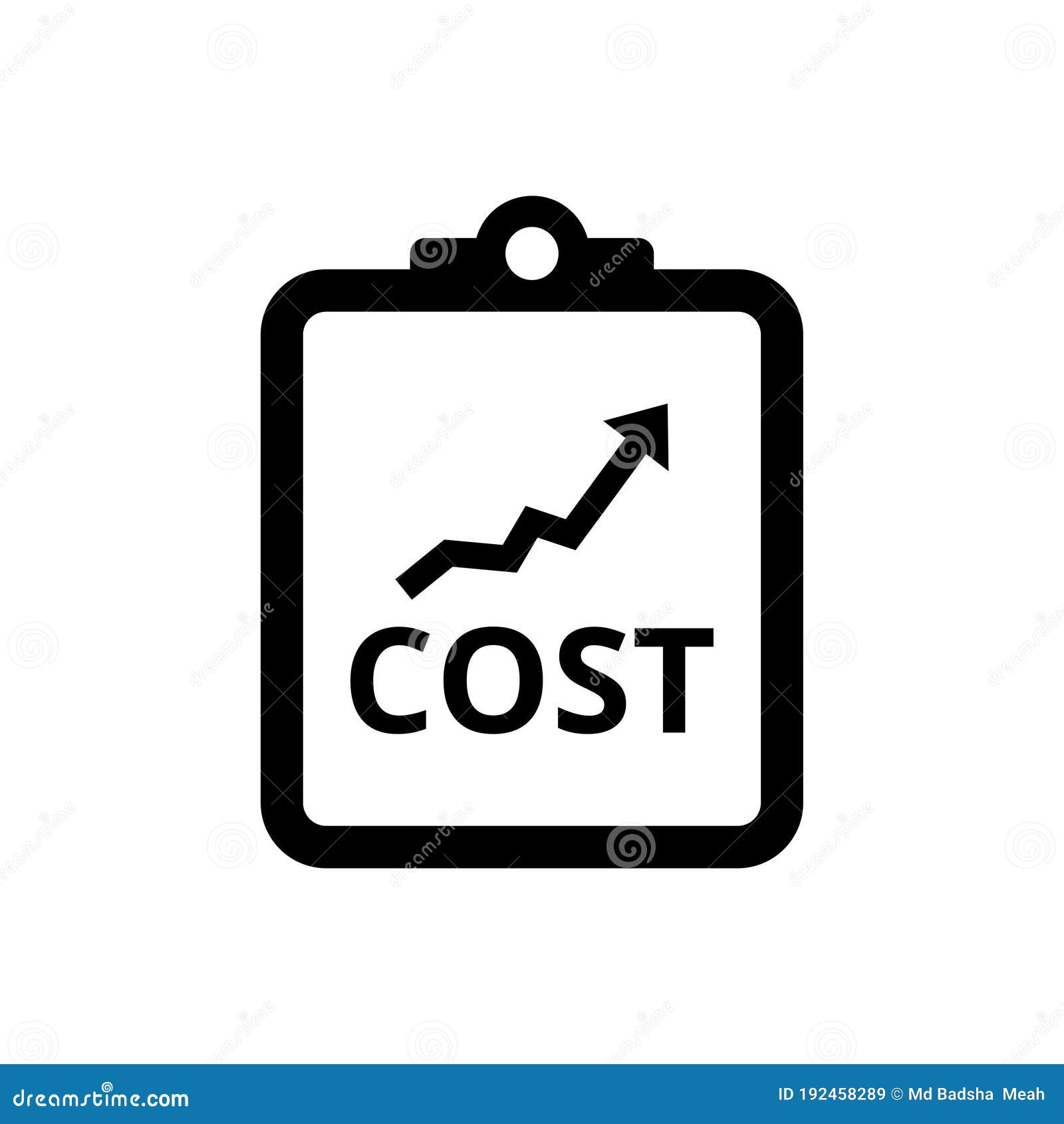 Cost Statement Icon stock vector. Illustration of vector - 192458289