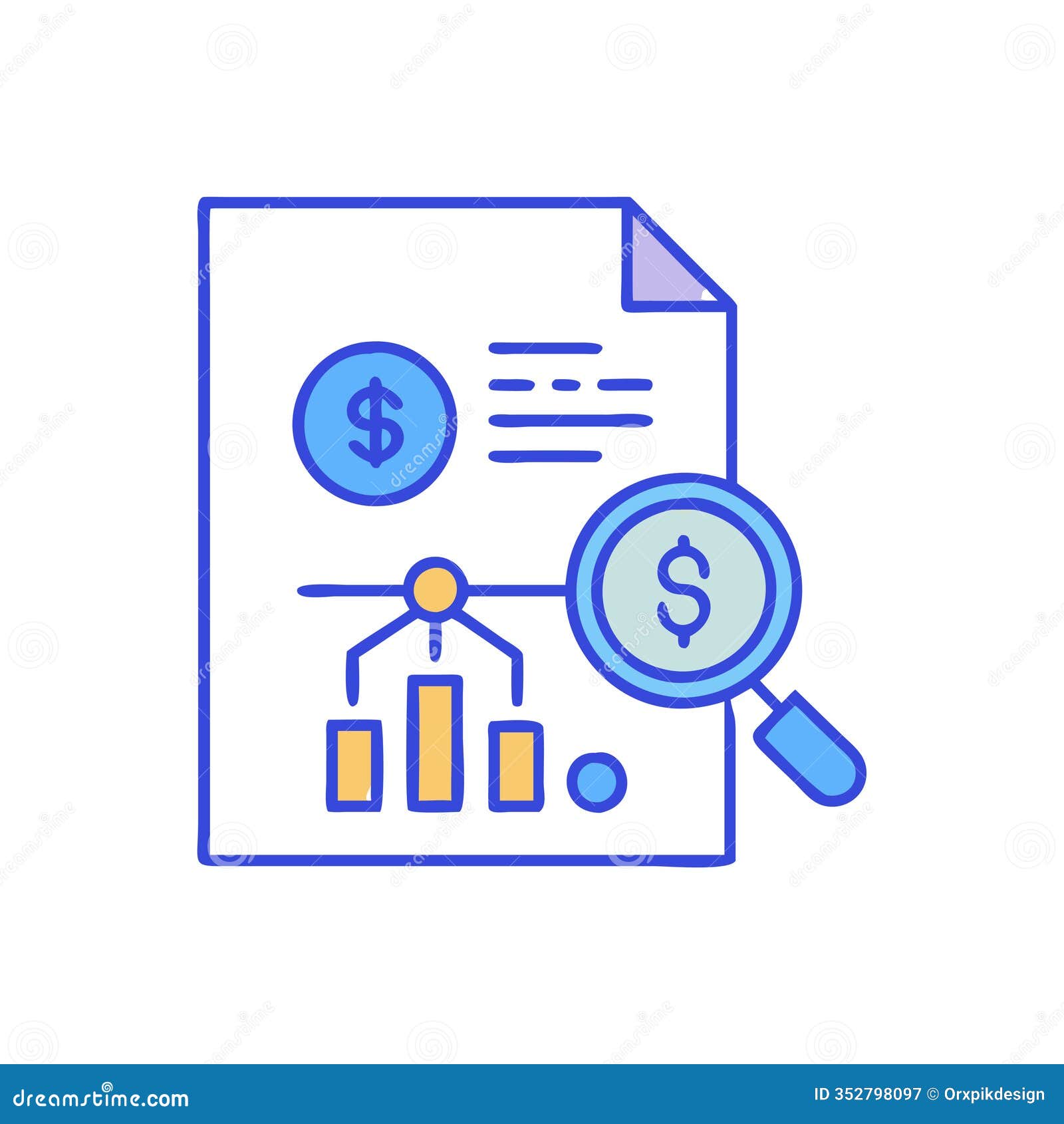 Cost Structure Analysis Icon Stock Vector - Illustration of cost ...
