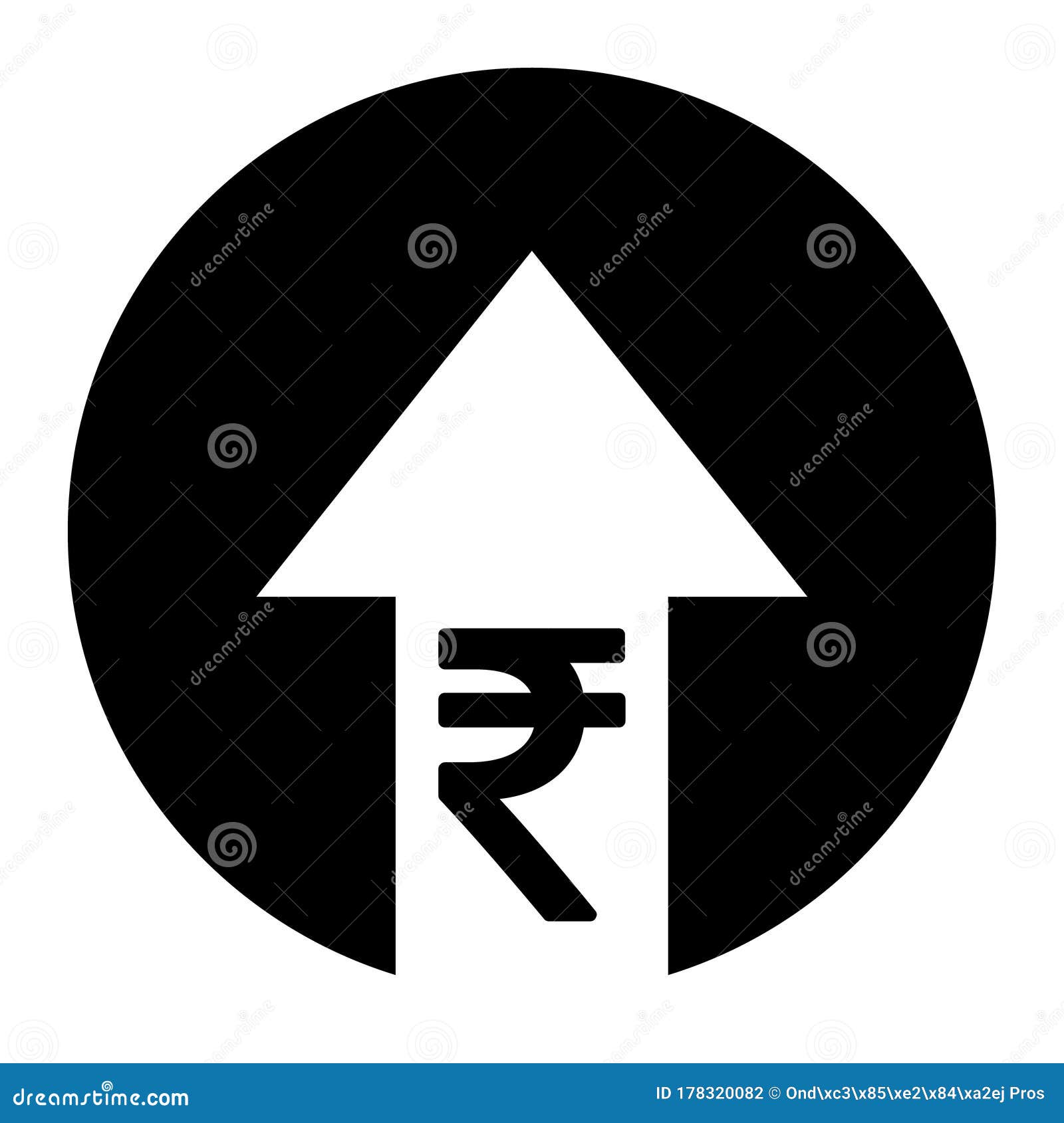Cost Symbol Increase Icon. Vector Symbol Image Isolated on Background ...