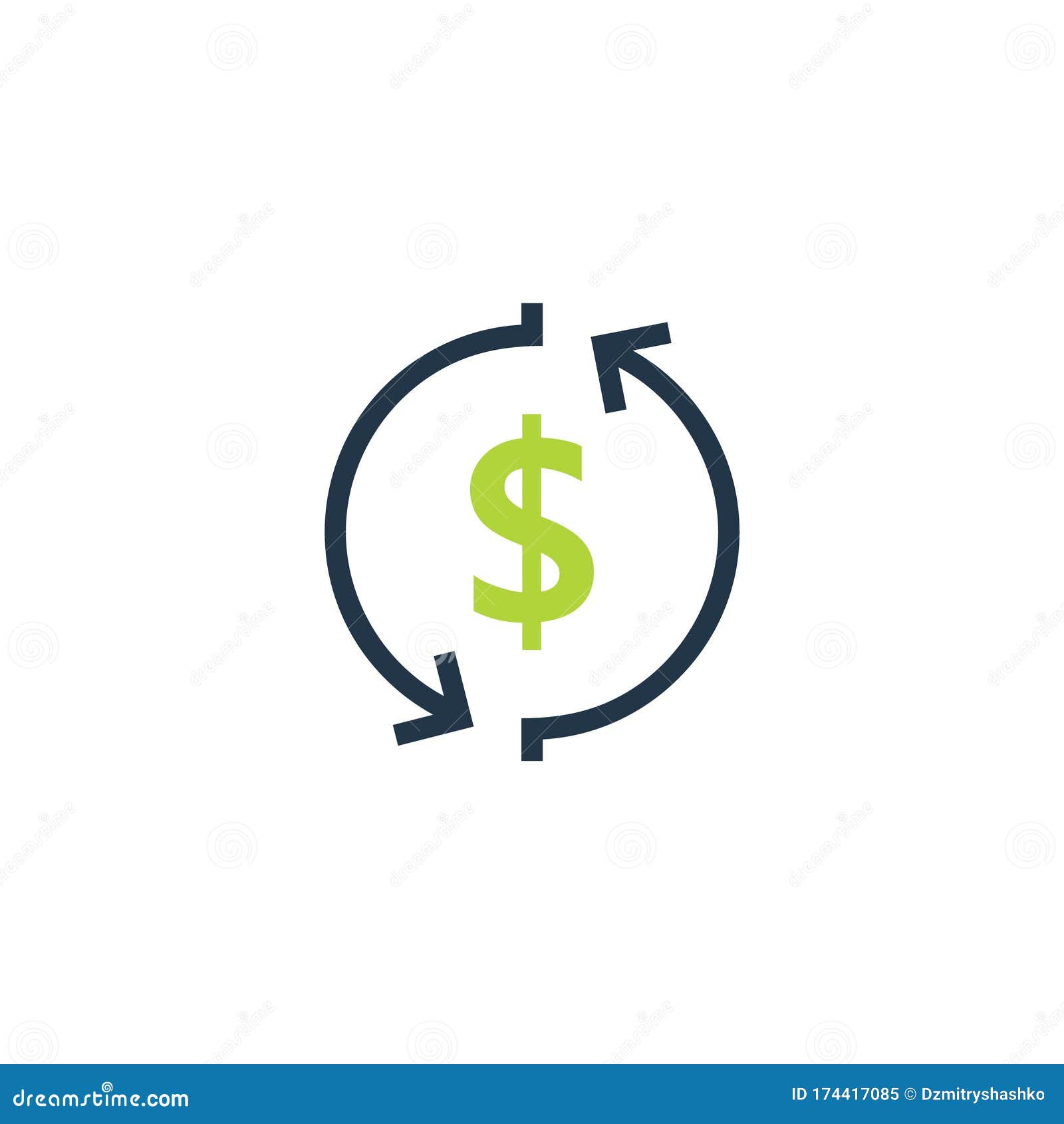 Cost transaction icon stock vector. Illustration of exchange - 174417085