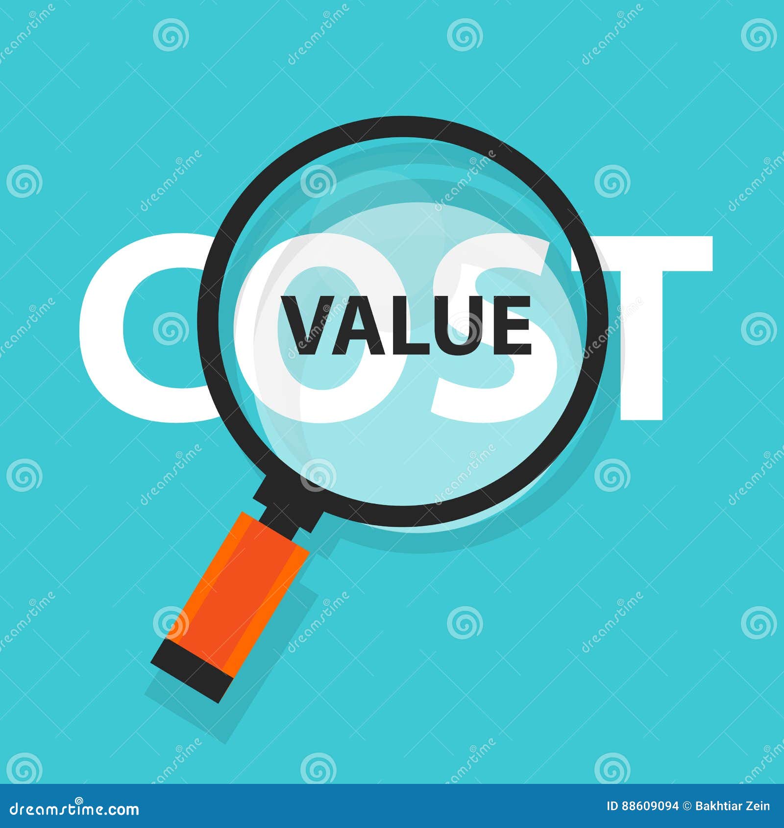 Cost And Value As A Choice - Pictured As Words Cost, Value On Road ...