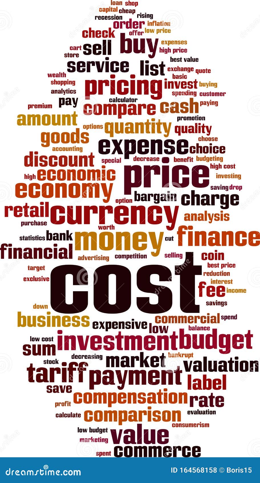 Cost Word Vice Clamp Reducing Holding Down Tight Stock Image ...