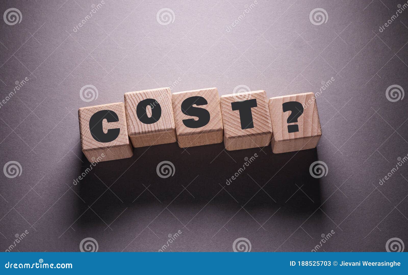 COST Word Of Wooden Alphabet Letters. Business And Idea Royalty-Free ...