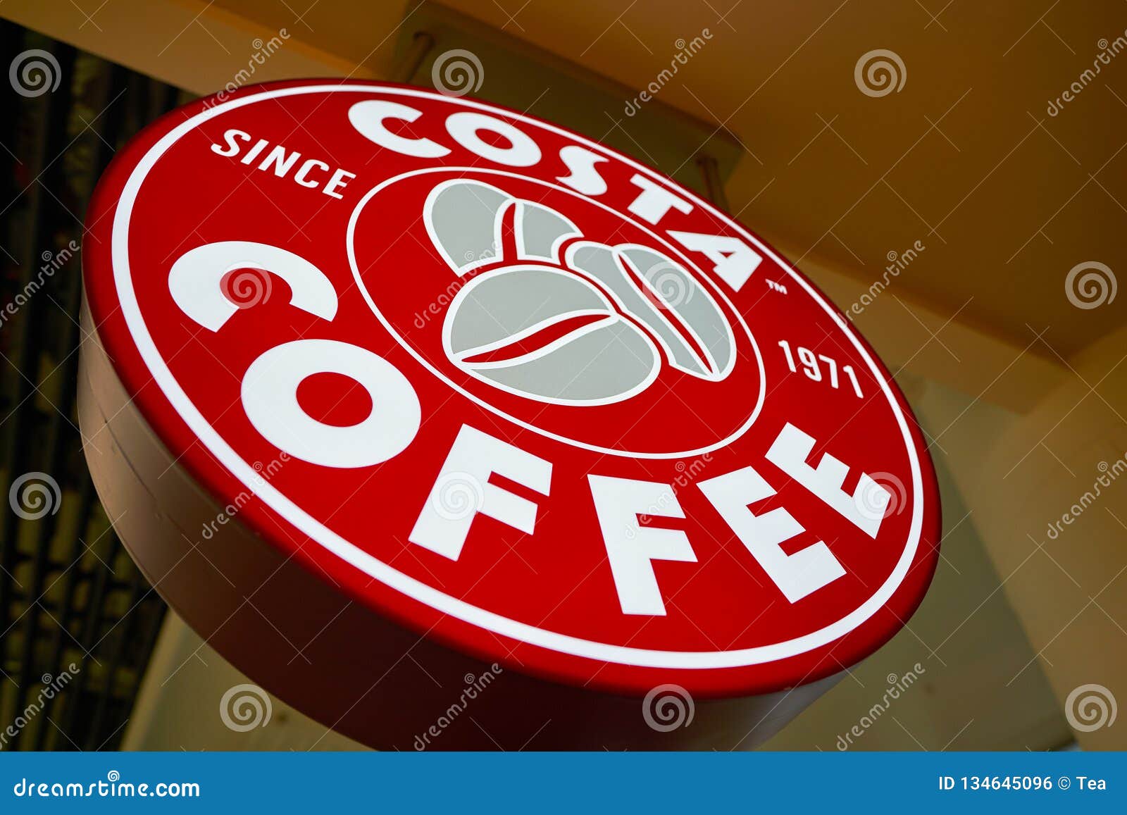 Costa Coffee foto editorial. Imagen de bebidas, color - 134645096