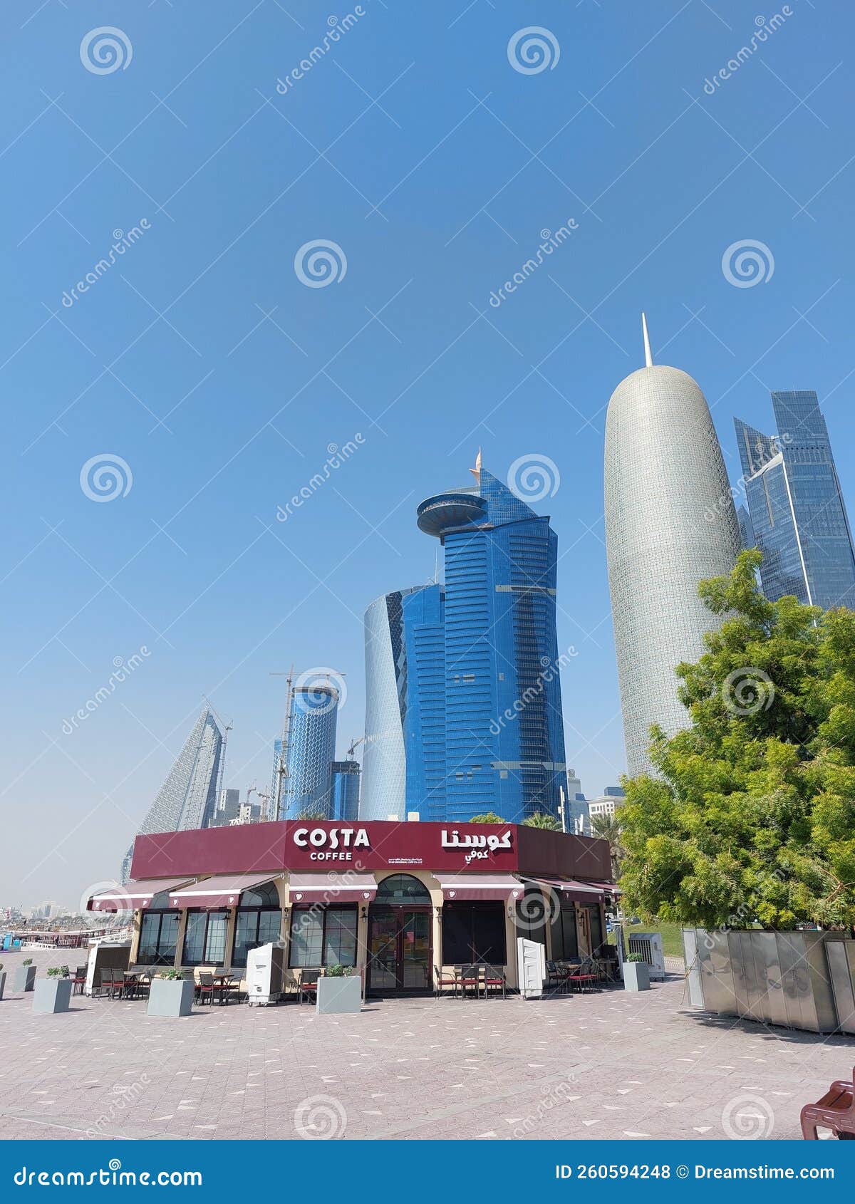 Costa coffee doha editorial stock photo. Image of architecture - 260594248