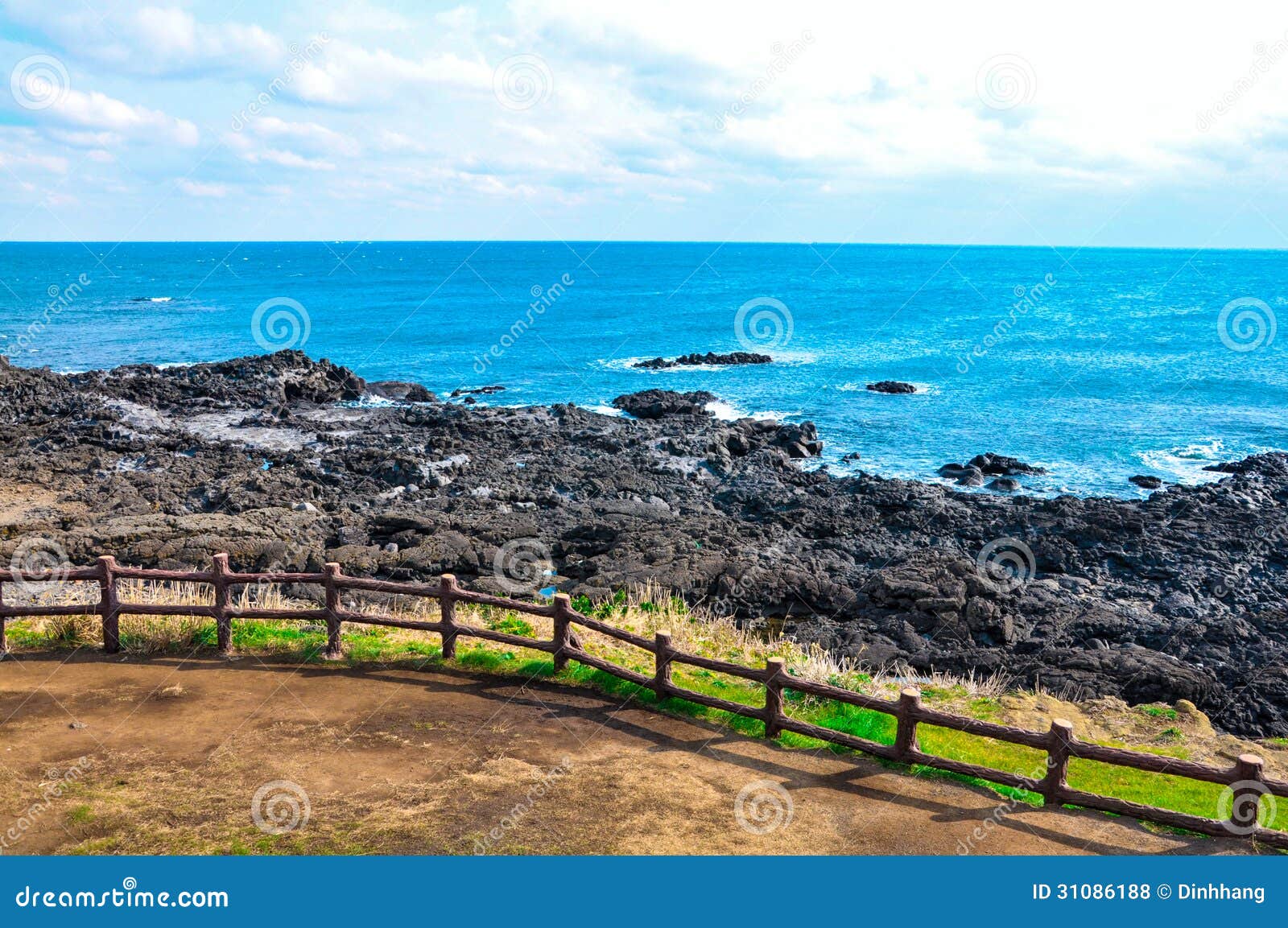 Costa Costa En La Isla De Udo, Corea Foto de archivo - Imagen de vacío ...