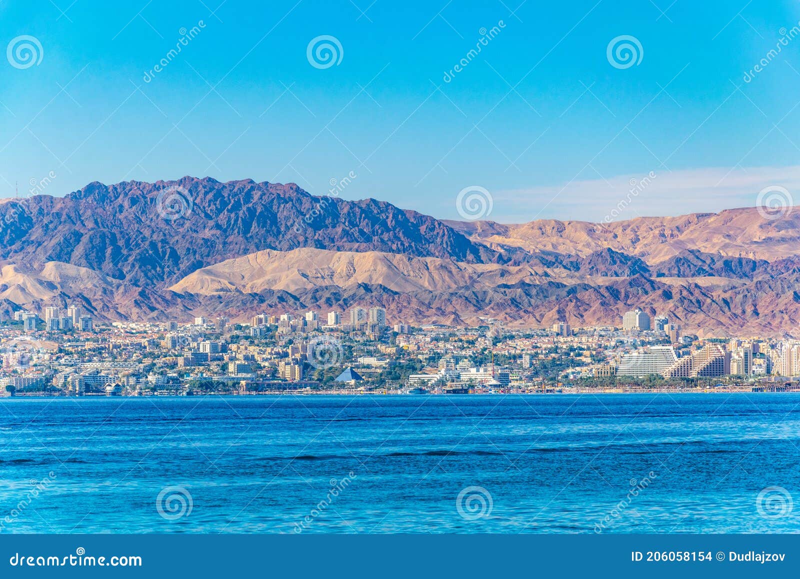 Costa de eilat en israel foto de archivo. Imagen de comodidad - 206058154