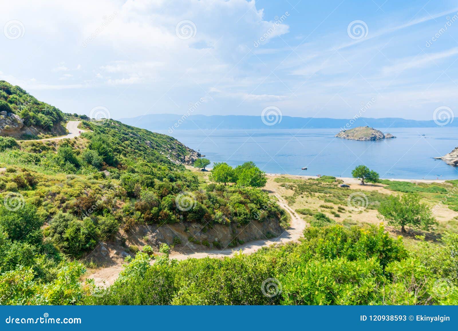 Costa De Mar De La Península De Kapidag En Erdek Imagen de archivo ...