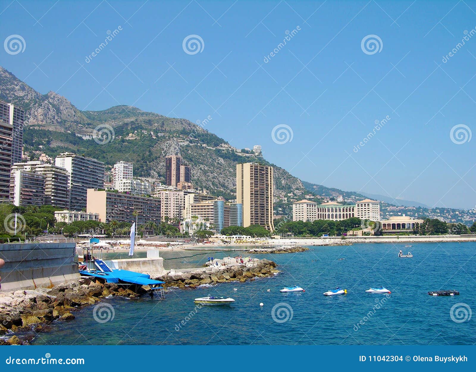 Costa de Monte Carlo foto de archivo. Imagen de lujo - 11042304