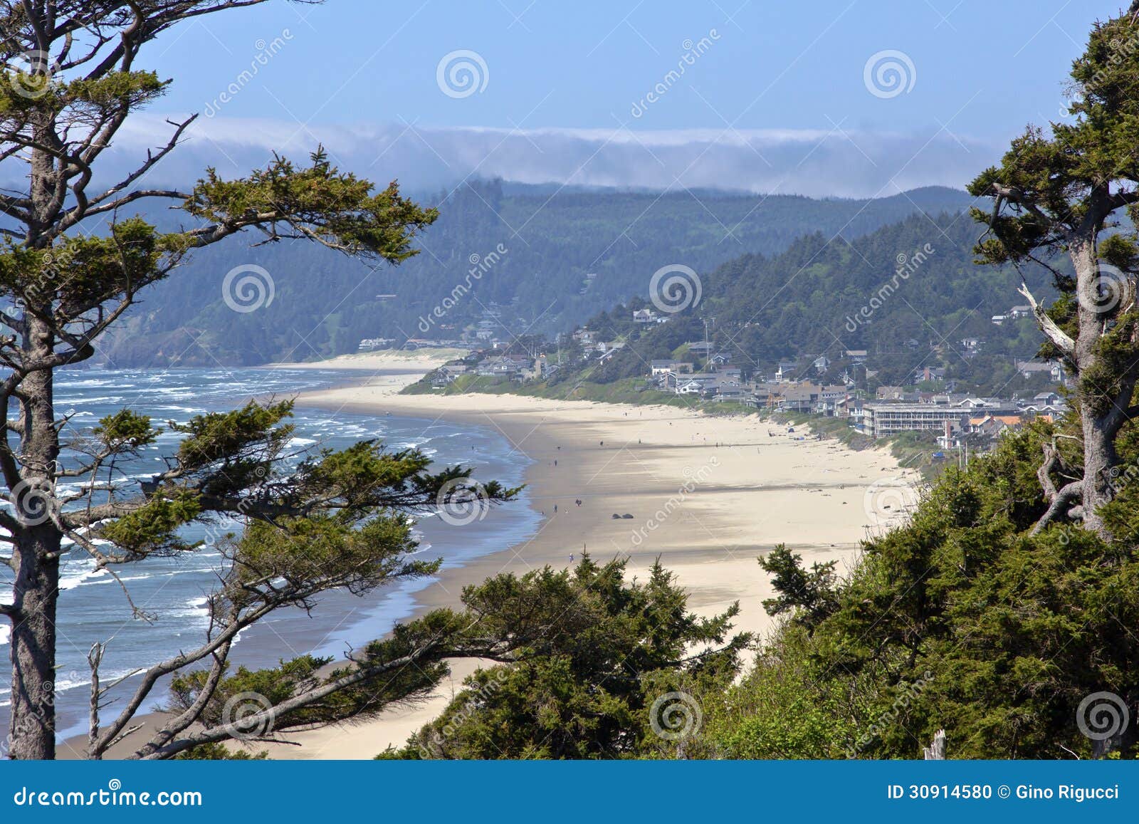 Costa De Oregon De La Playa Del Cañón. Foto de archivo - Imagen de ...