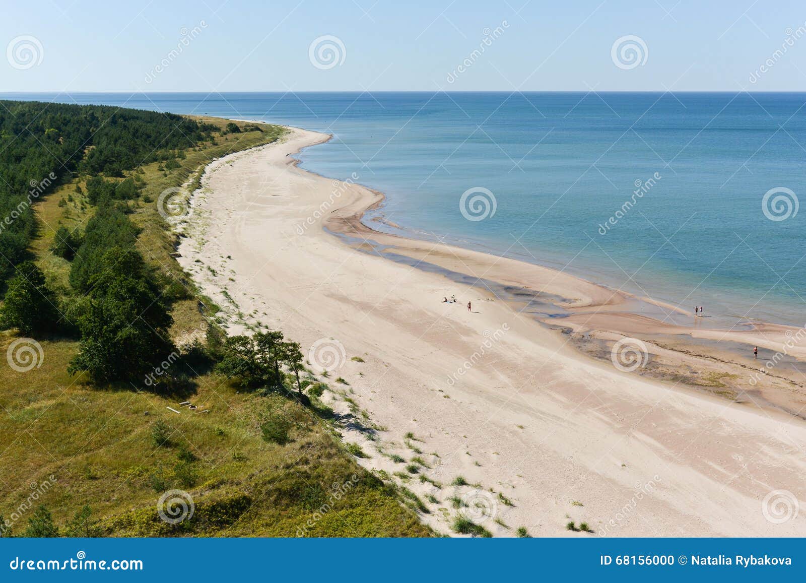 Costa Del Mar Baltico Da Sopra Fotografia Stock - Immagine di lettonia ...