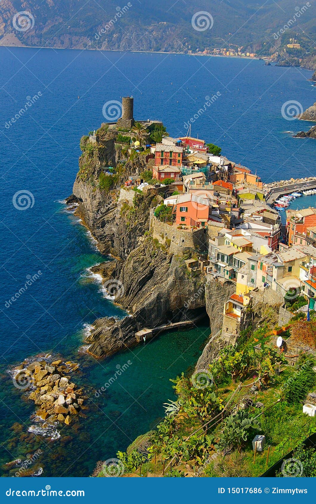 Costa italiana foto de stock. Imagem de paisagem, casas - 15017686