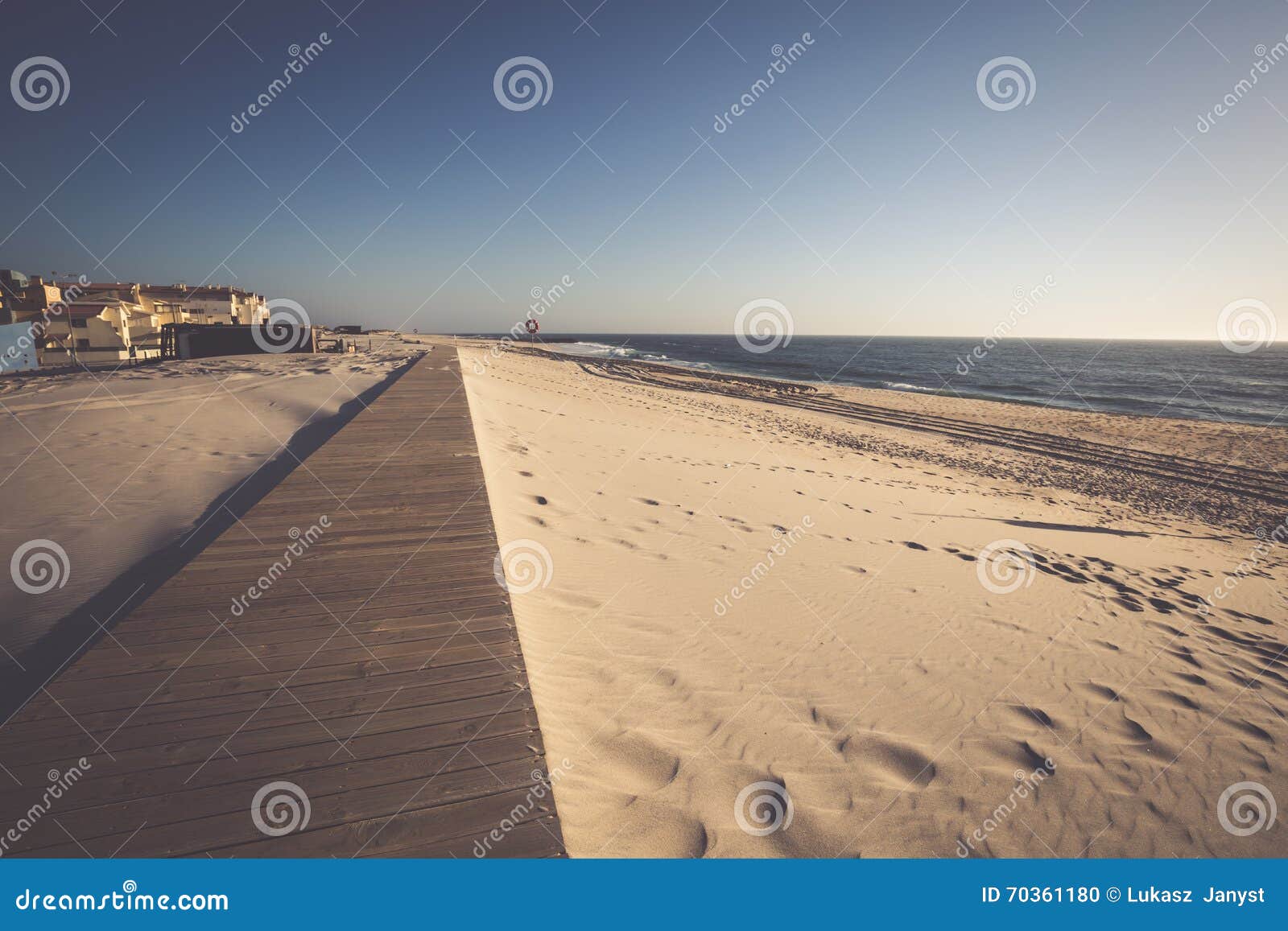 Costa Nova-Strand in Aveiro, Portugal Stockfoto - Bild von küsten ...