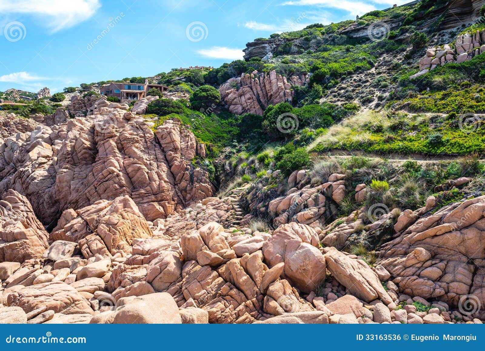 Costa Paradiso Sardinia Sea Landscape Stock Photo - Image of rocks ...